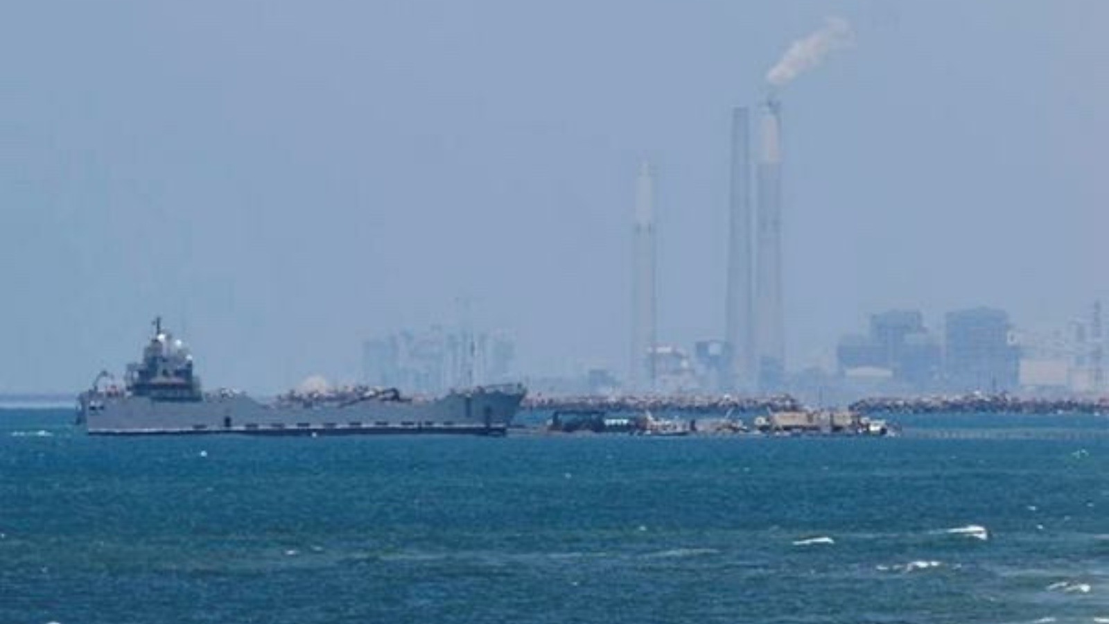 US military says first aid shipment has been driven across a newly ...