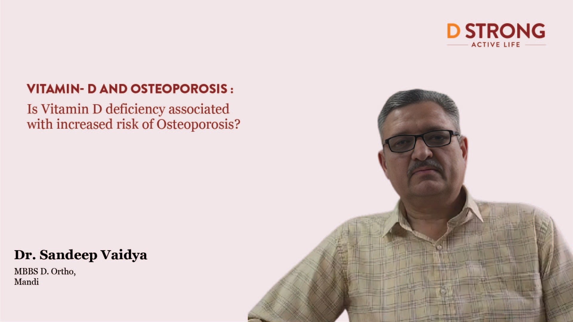 Dr sandeep vaidya addresses the lack of awareness surrounding vitamin d ... Dr sandeep vaidya addresses the lack of awareness surrounding vitamin d ...