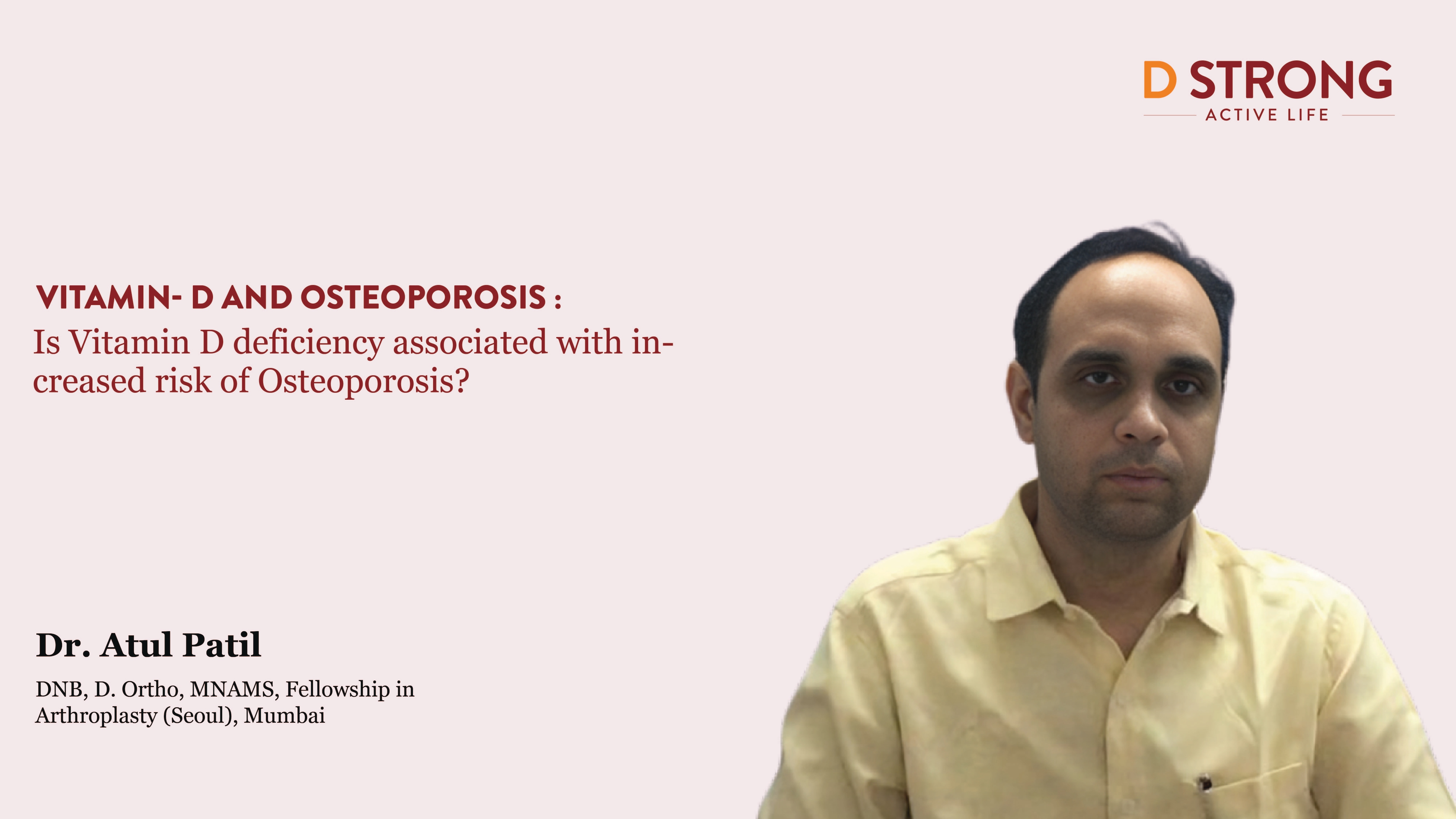Dr atul patil addresses the lack of awareness surrounding vitamin d ...