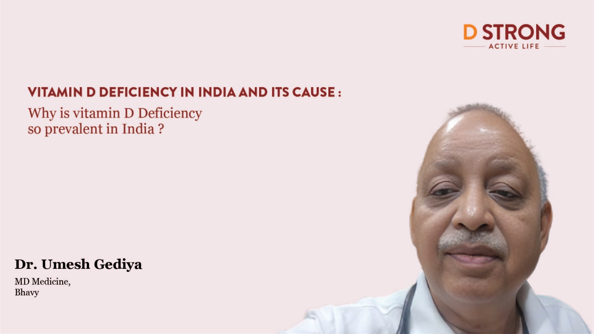 Dr umesh gediya addresses the lack of awareness surrounding vitamin d ... Dr umesh gediya addresses the lack of awareness surrounding vitamin d ...