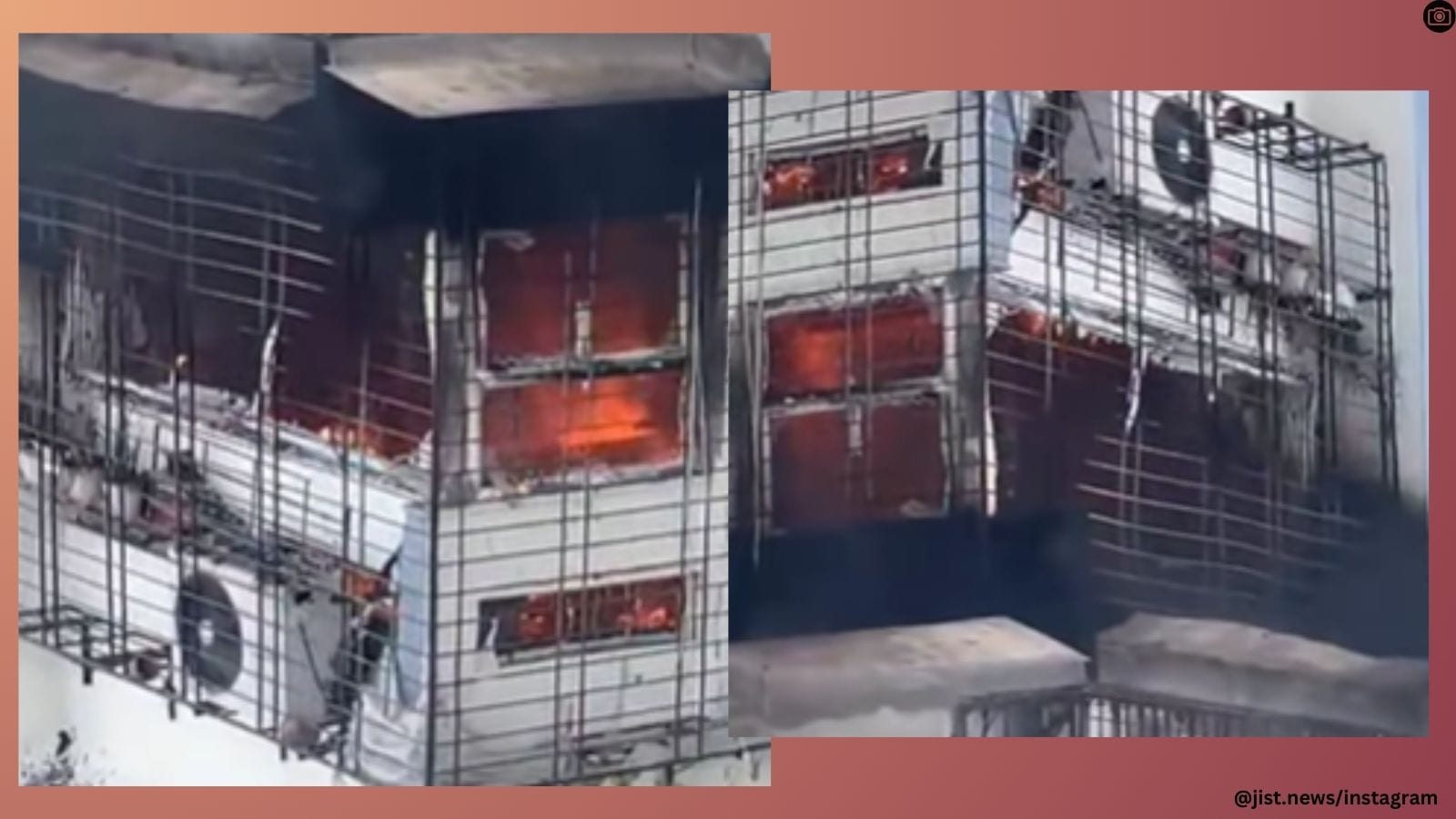 Video of AC compressor fire in Mumbai high-rise due to extreme heat ...