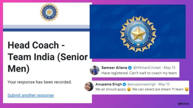 BCCI invites applications for team India head coach position on X, fans ...
