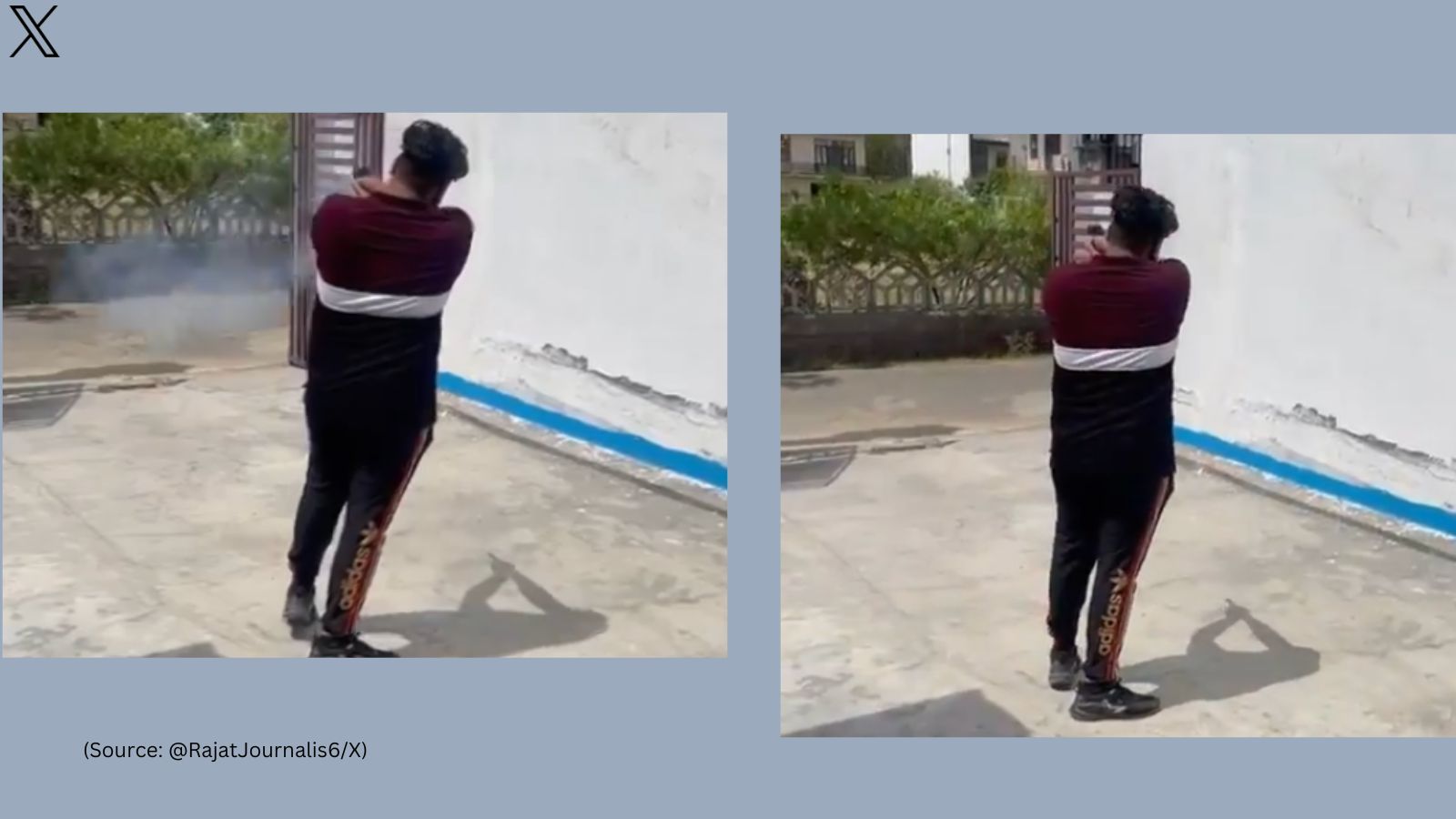 Viral video of man firing pistol in daylight in Greater Noida, UP ...