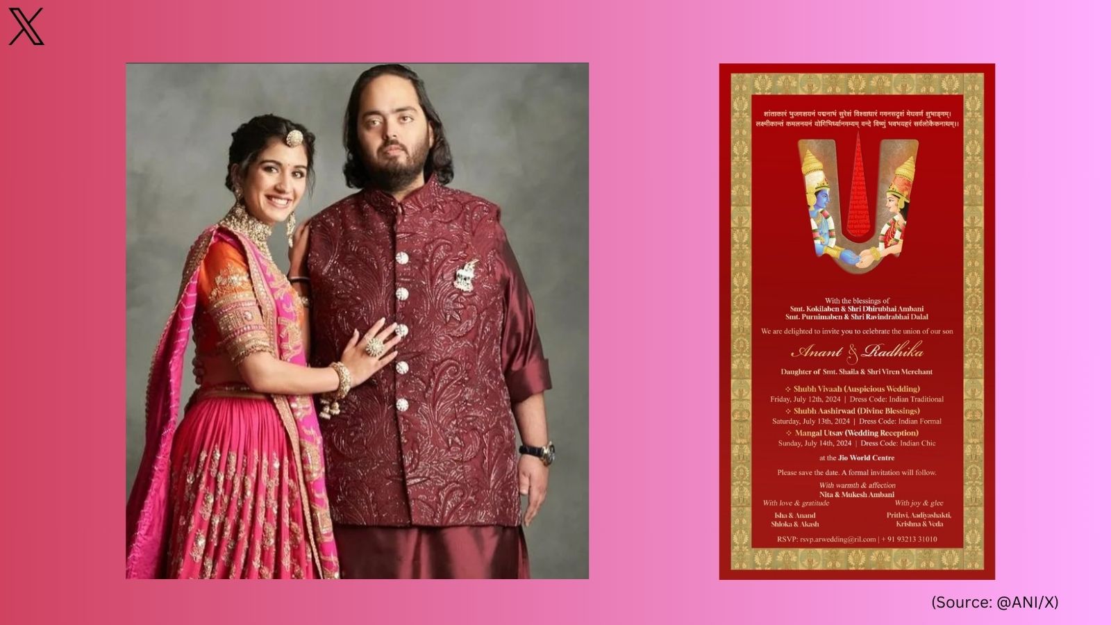 Anant Ambani-Radhika Merchant’s ‘formal’ wedding invitation card is out ...