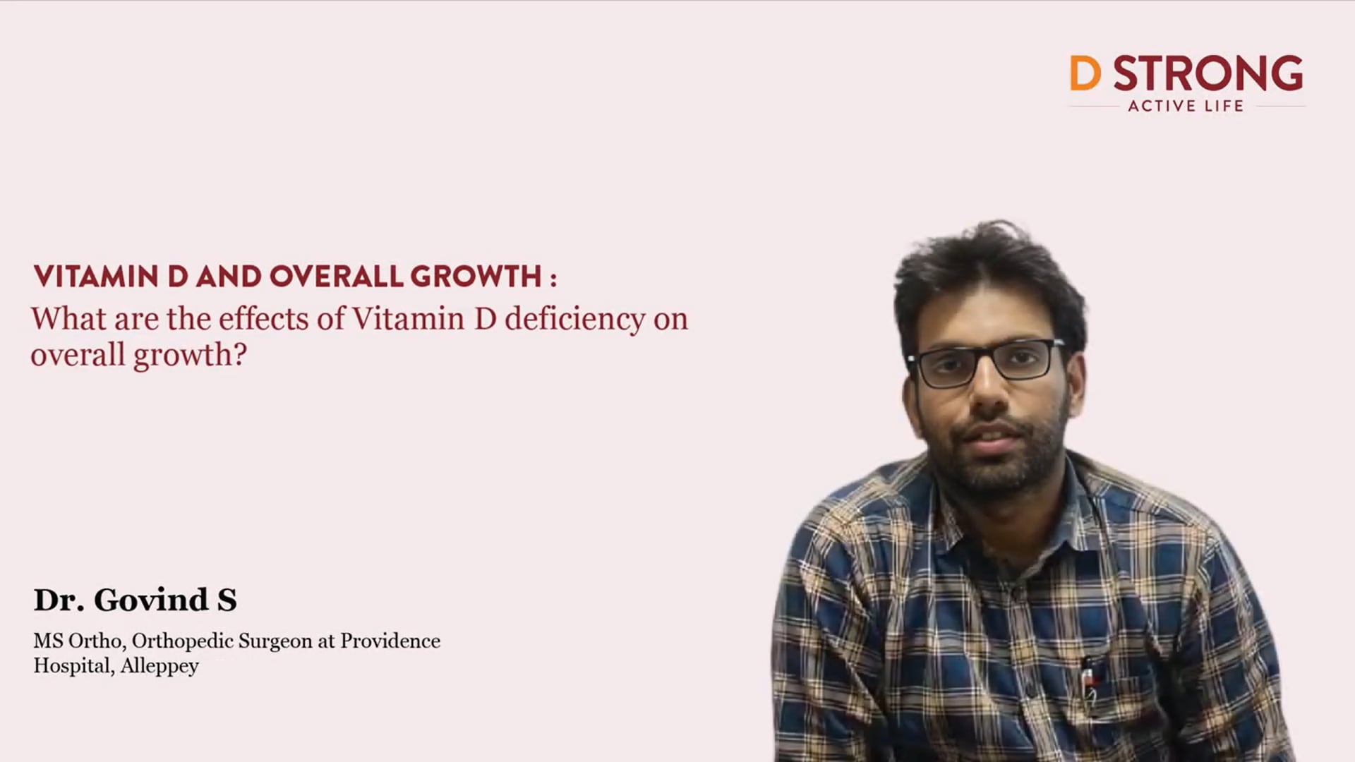 Dr govind s addresses the lack of awareness surrounding vitamin d ...