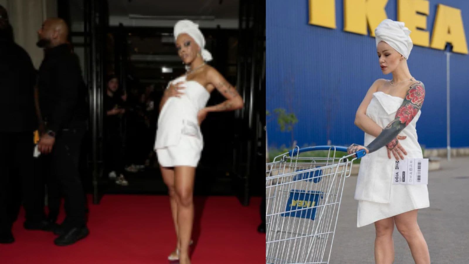 Ikea throws shade with ‘DÖJA Towel’ dress inspired by Doja Cat’s Met ...
