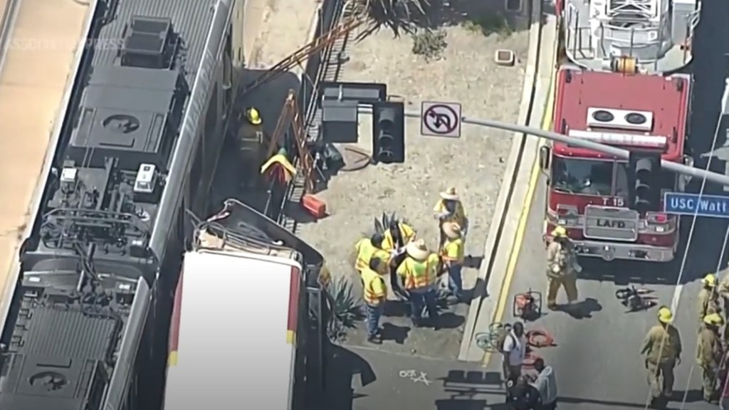 Metro train collides with bus in downtown Los Angeles, injuring more than 50 | World News - The ...