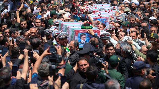 Iran buries president Raisi in Mashhad after fatal helicopter crash ...