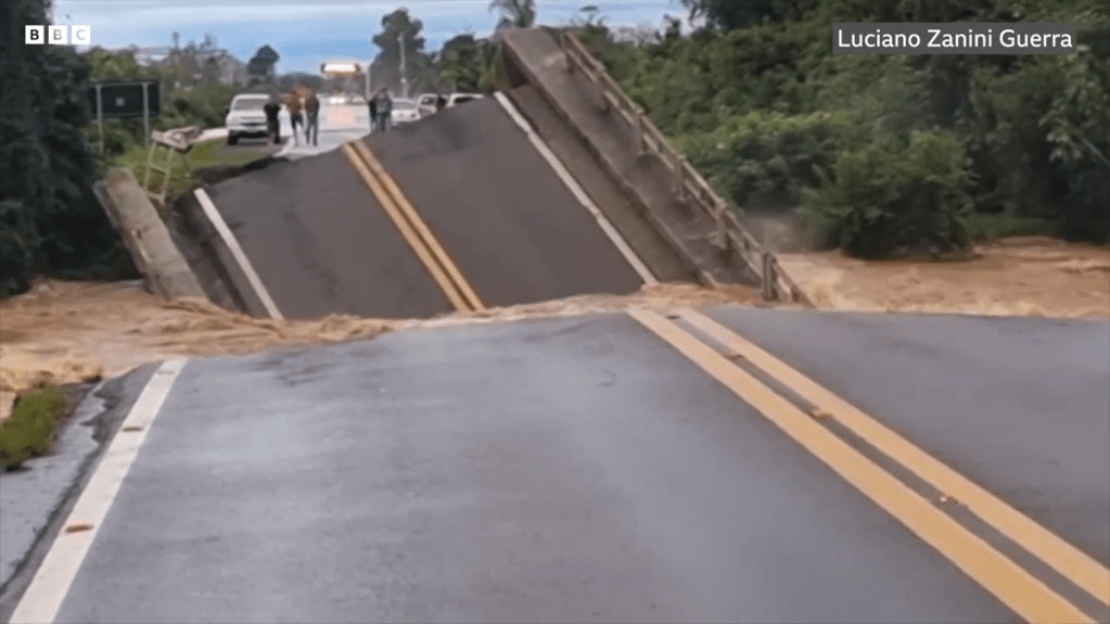 Watch: Bridge collapses as floods wreak havoc in Brazil | World News ...