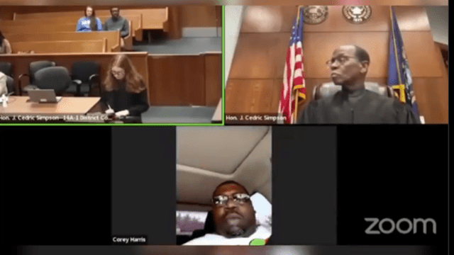 Michigan man with suspended licence joins court hearing via video call ...