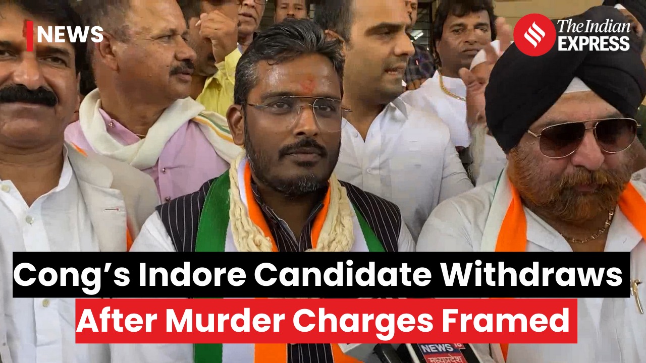 Indore congress candidate withdraws after murder charge joins bjp ...