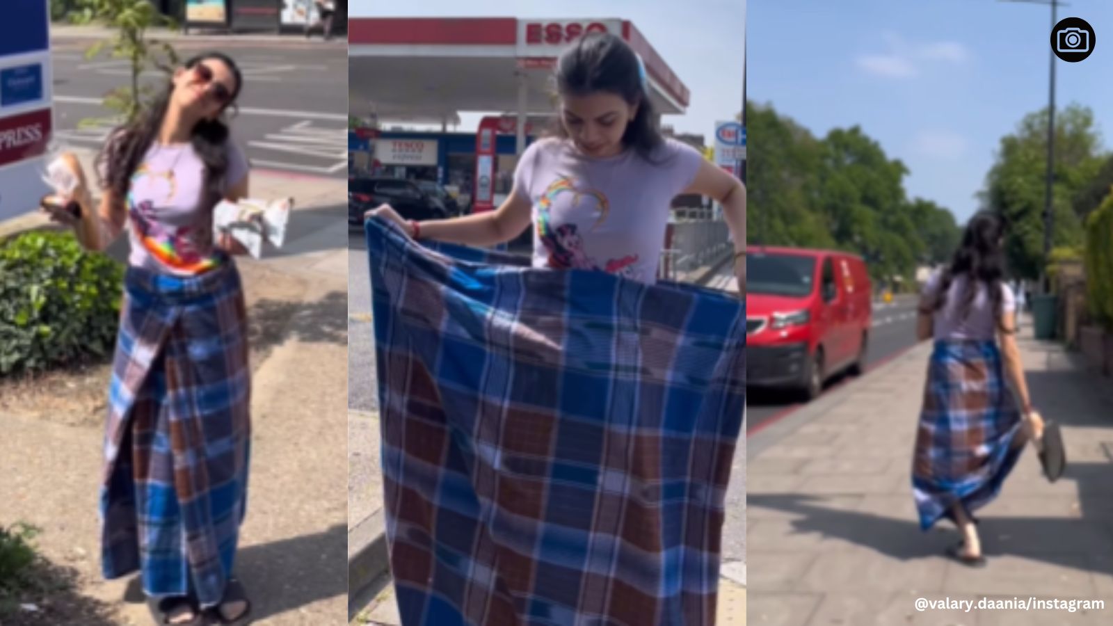 Watch: Woman walks the streets of London wearing lungi, stuns people ...