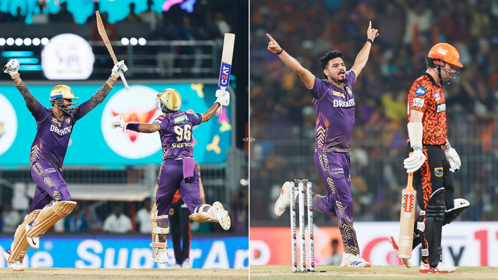 KKR defeat SRH Emotional Rollercoaster: Arora lights up the Knights sky ...