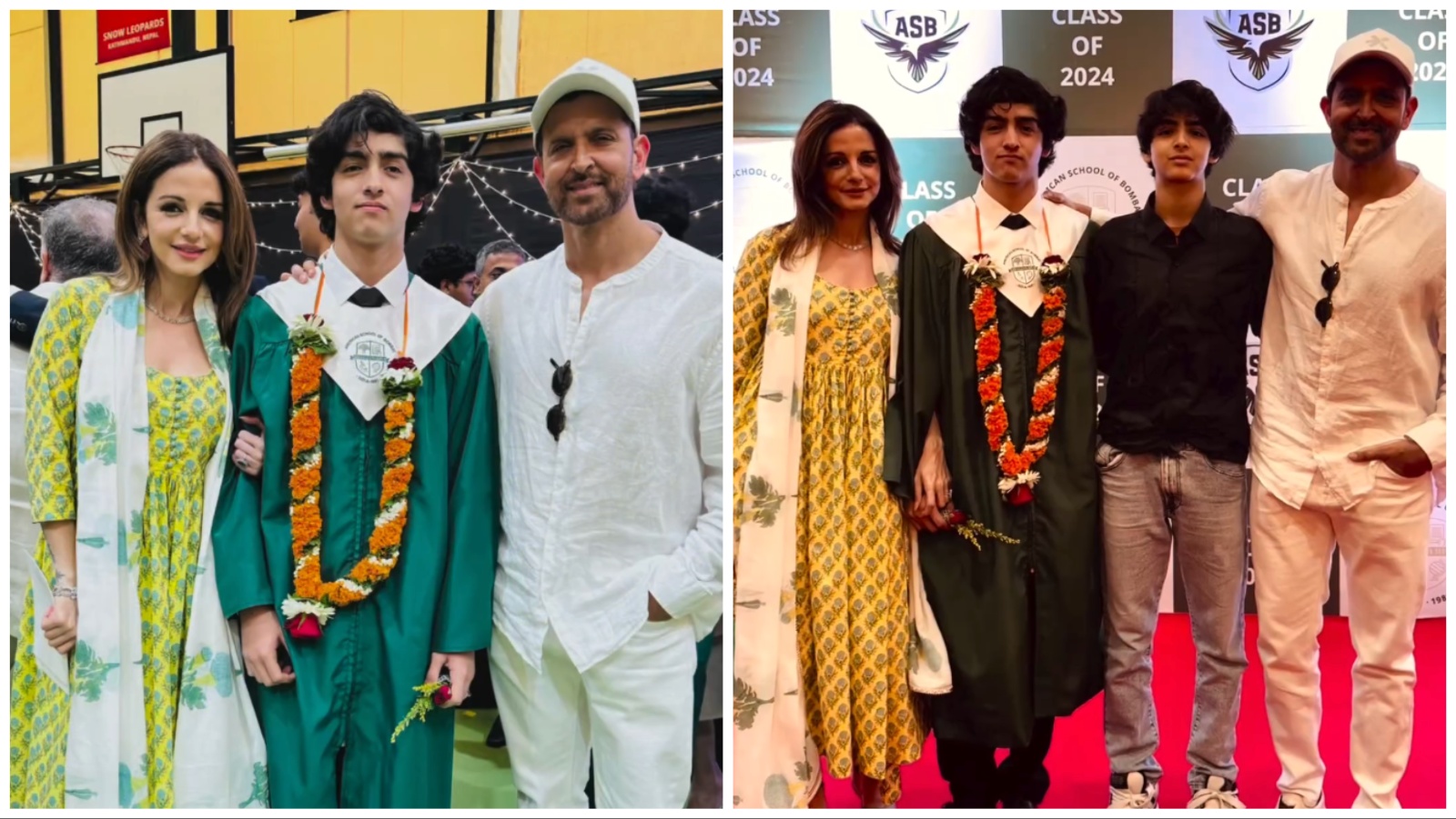 Hrithik Roshan and ex-wife Sussanne Khan reunite for son Hrehaan’s ...