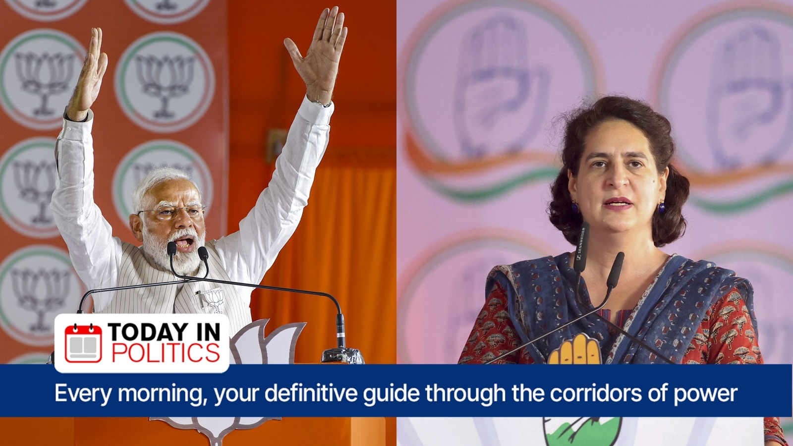 Today in Politics: PM Modi to ramp up BJP campaign in Gujarat; Priyanka ...