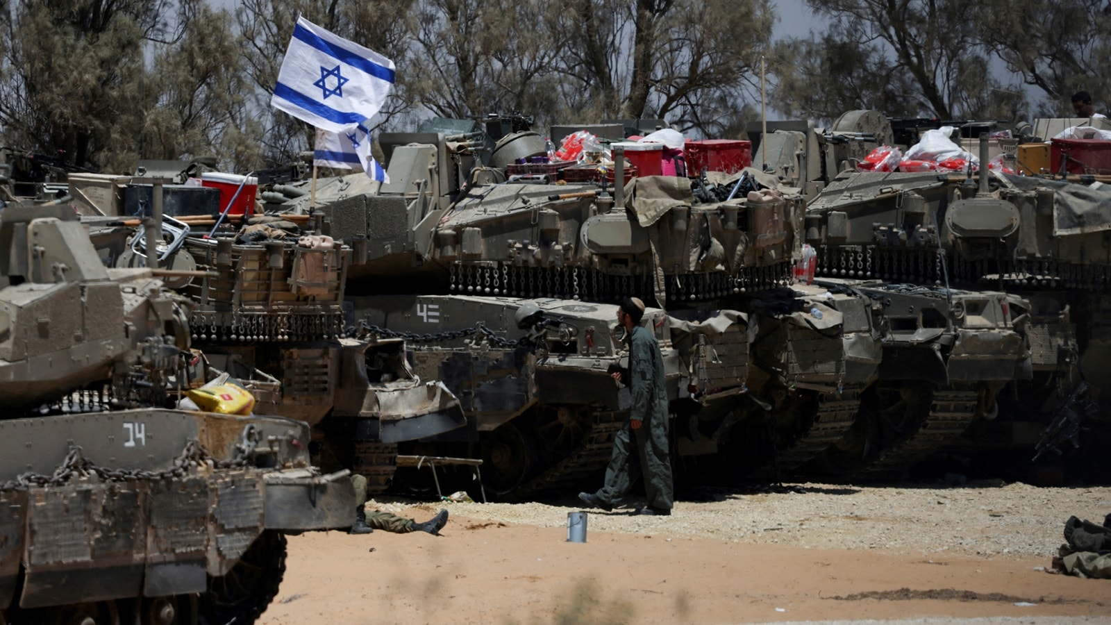 Israeli tanks advance into areas in north and south Gaza, fighting ...