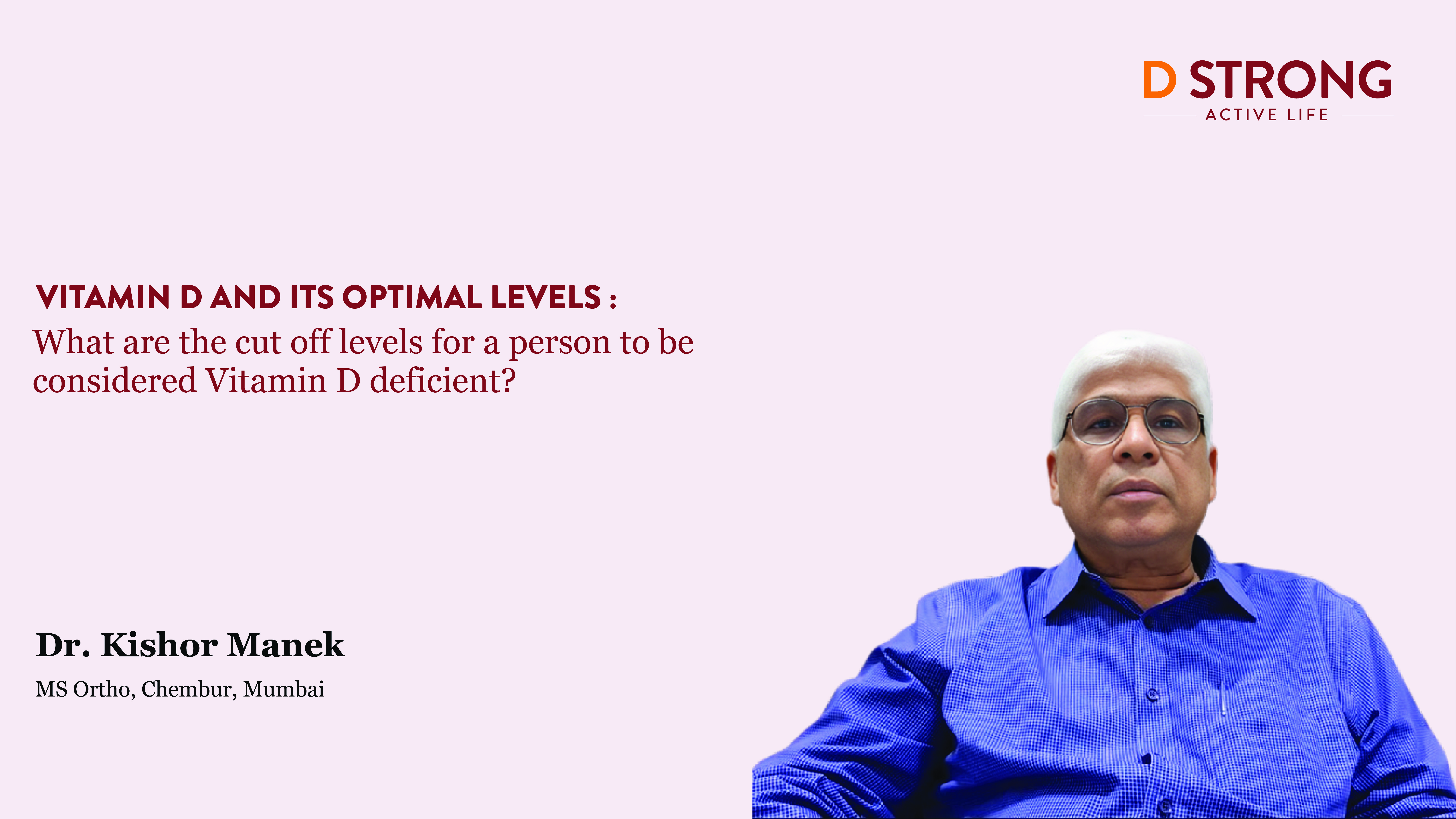 Dr kishor manek addresses the lack of awareness surrounding vitamin d ...