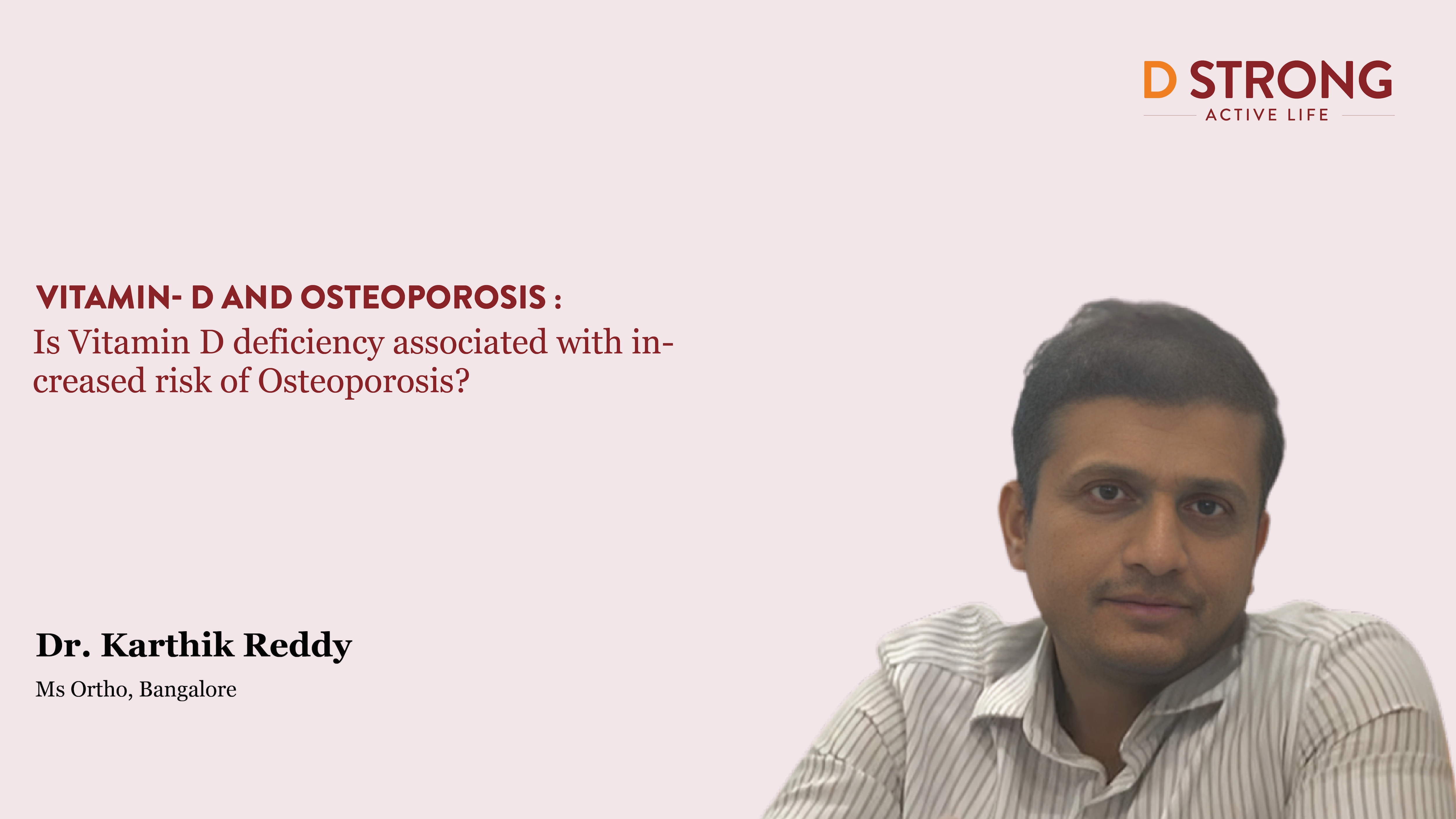 Dr karthik reddy addresses the lack of awareness surrounding vitamin d ...