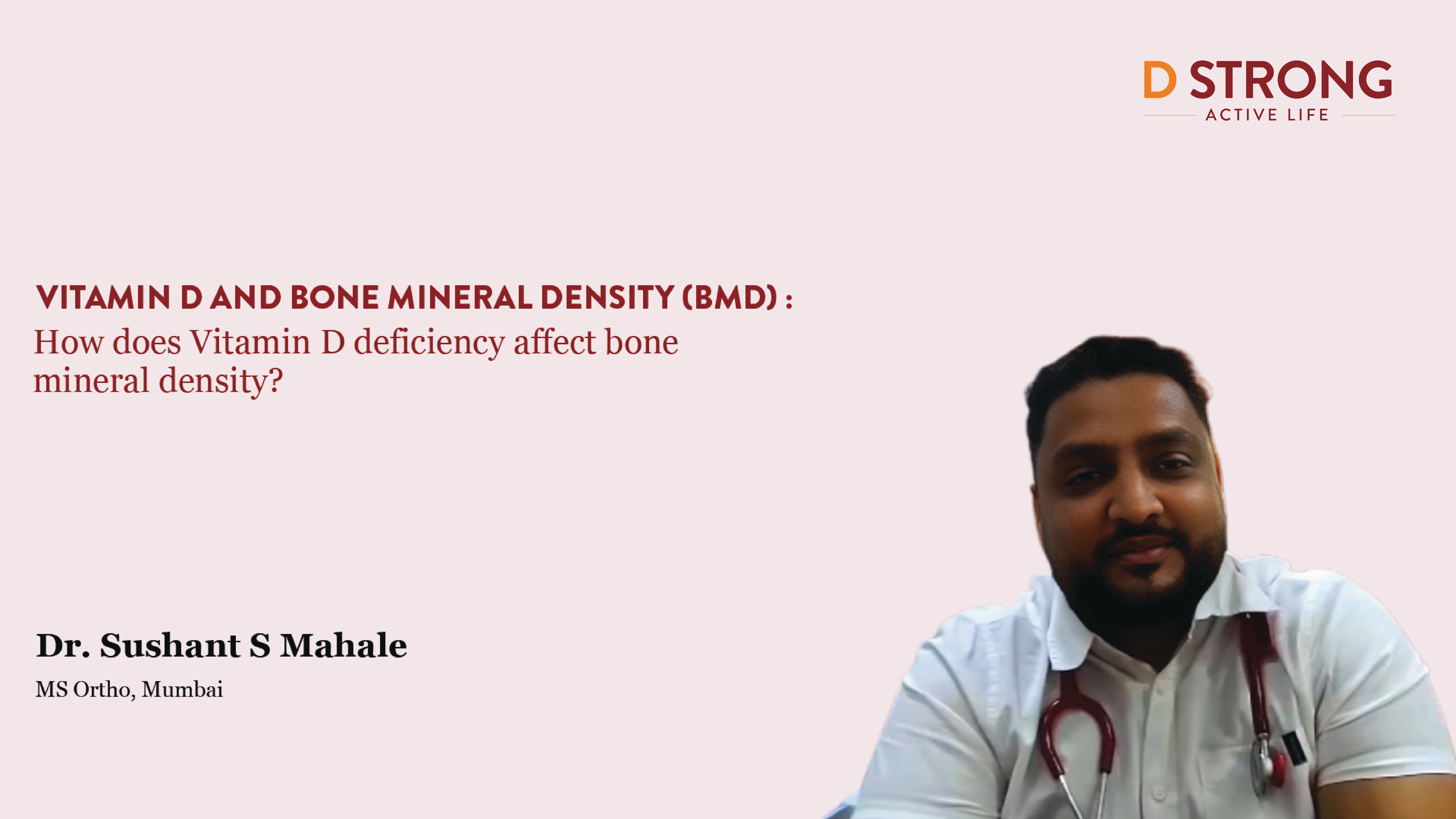 Dr sushant s mahale addresses the lack of awareness surrounding vitamin ...