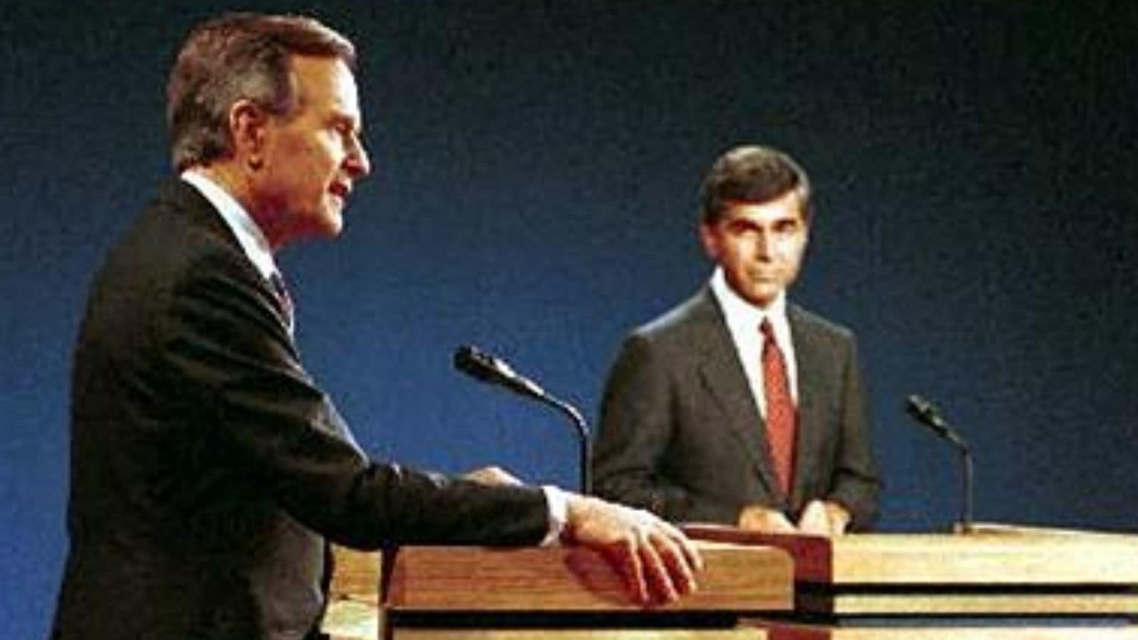 Voters in 1988 bore witness to two memorable debate moments.