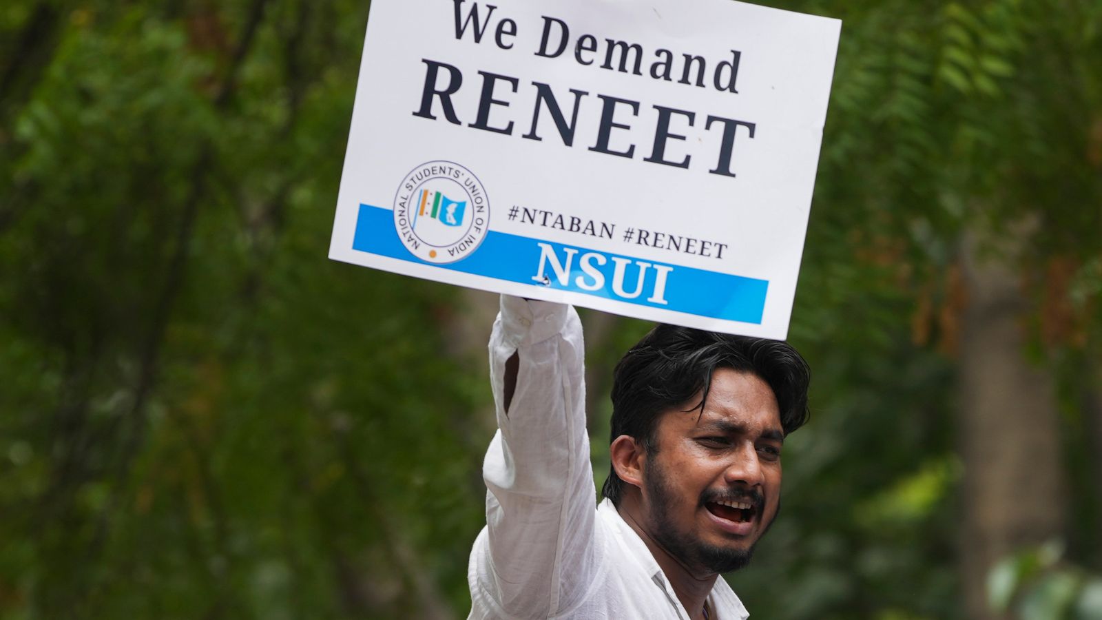 Students protest against NTA over NEET-UG irregularities at Delhi’s ...