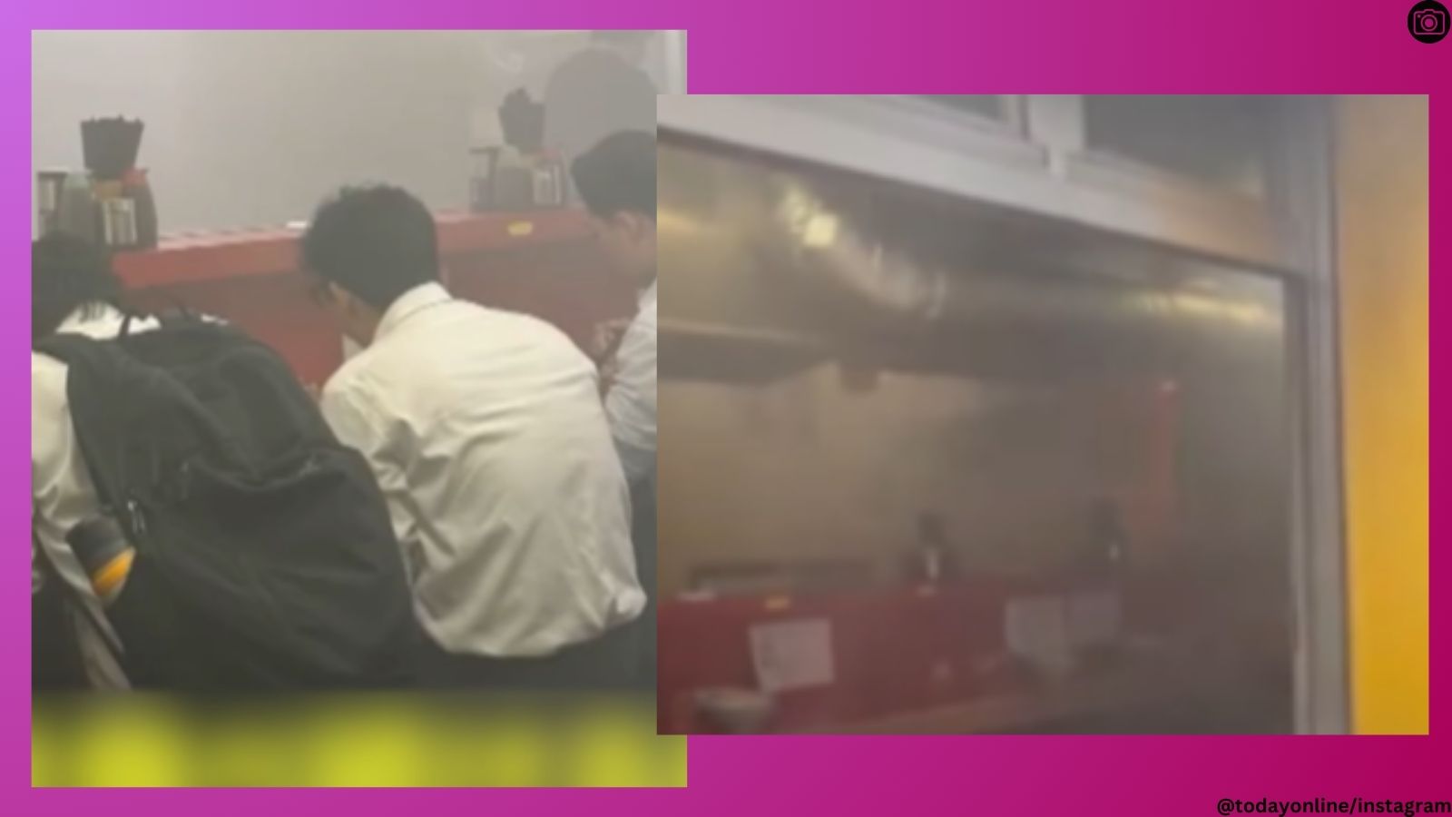 Watch: Customers, undeterred by fire, continue dining at Tokyo ...