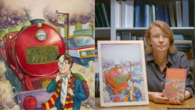 ‘Where it all began’: Original artwork illustration of Harry Potter and ...