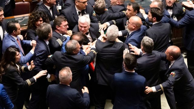 Italy’s parliament brawl highlights tension amid G7 summit | World News ...