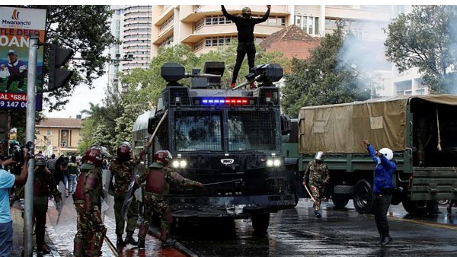 Thousands had taken to the streets of Nairobi and several other cities ...