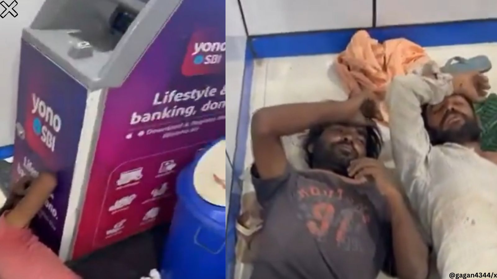 WATCH: Men sleep inside an ATM in Patiala; viral video prompts response ...