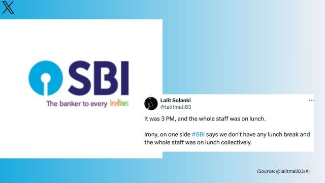 ‘Remove immediately’: SBI asks X user to delete photo showing empty ...