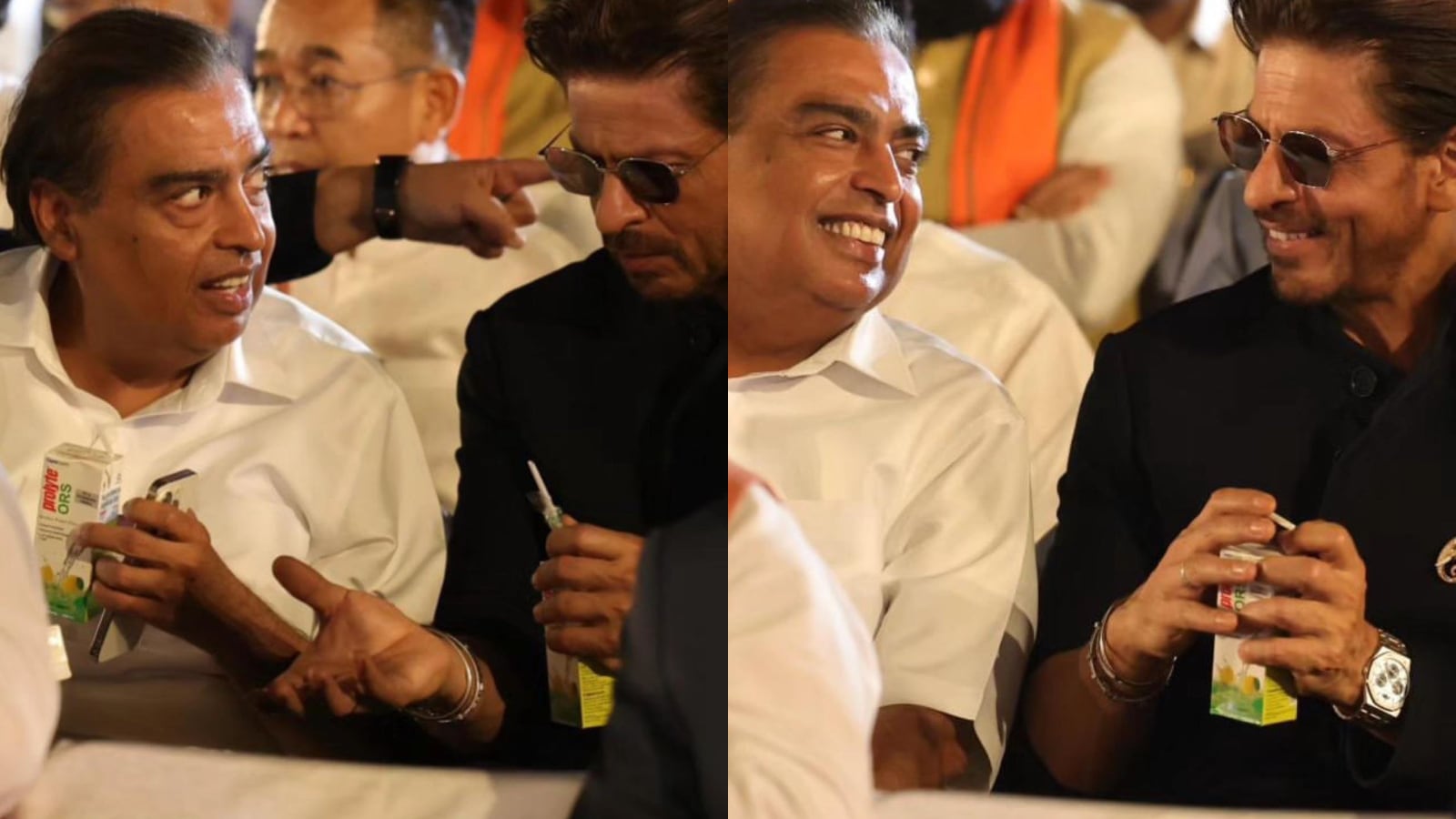 Shah Rukh Khan-Mukesh Ambani bond over ORS at PM Modi’s swearing-in ...