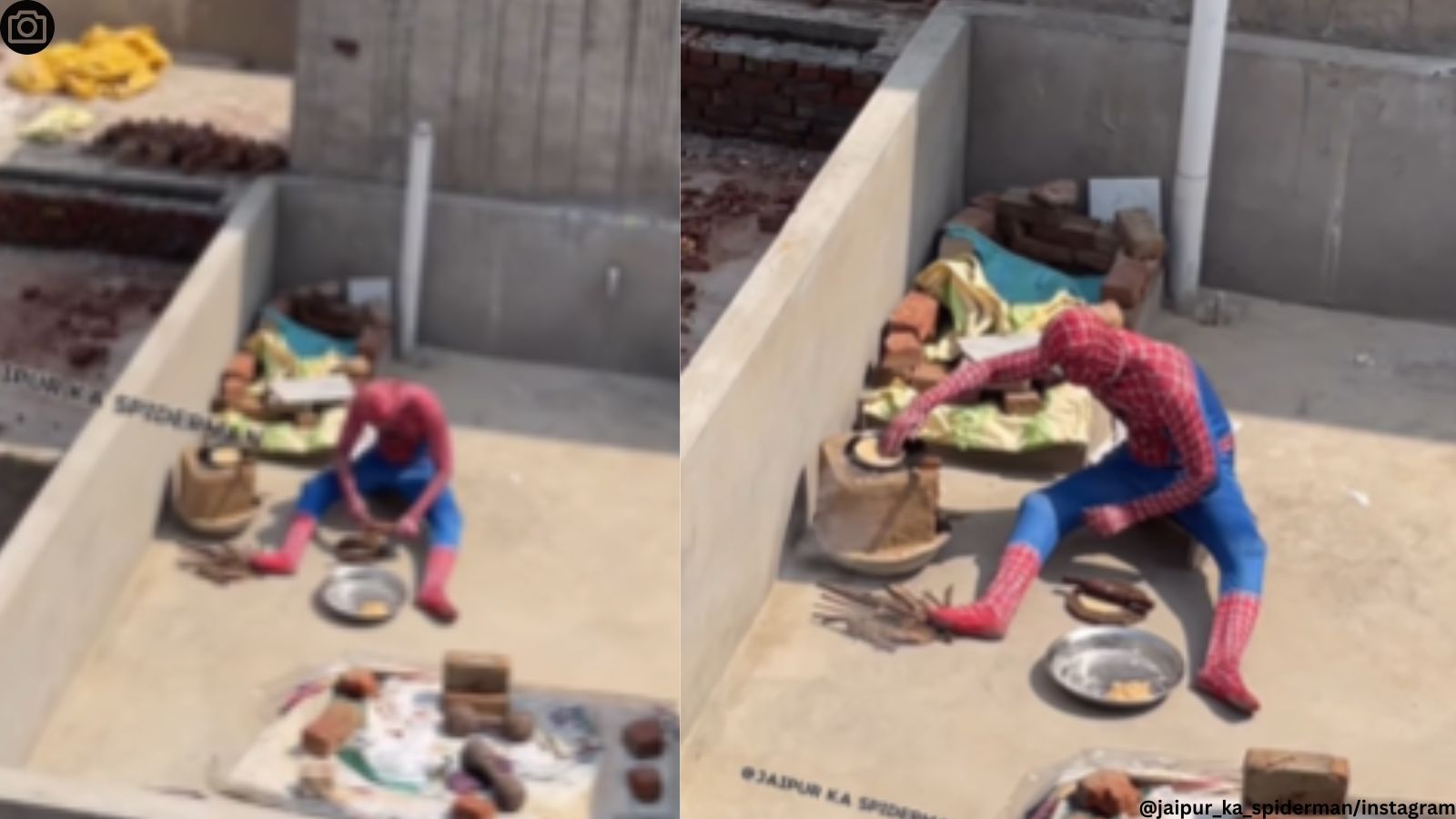 Watch: Video of Spider-Man making rotis on a terrace goes viral ...