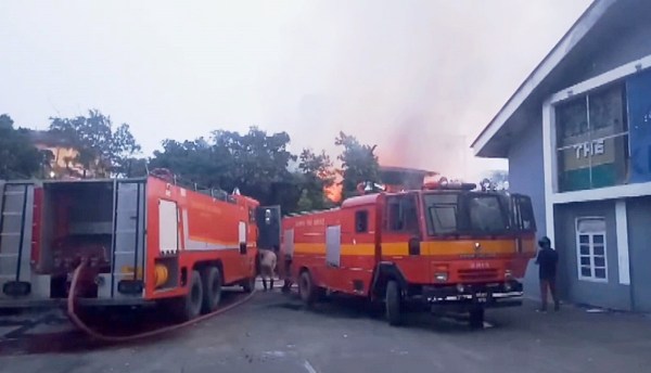 Major fire breaks out in abandoned building near Manipur CM Biren Singh ...