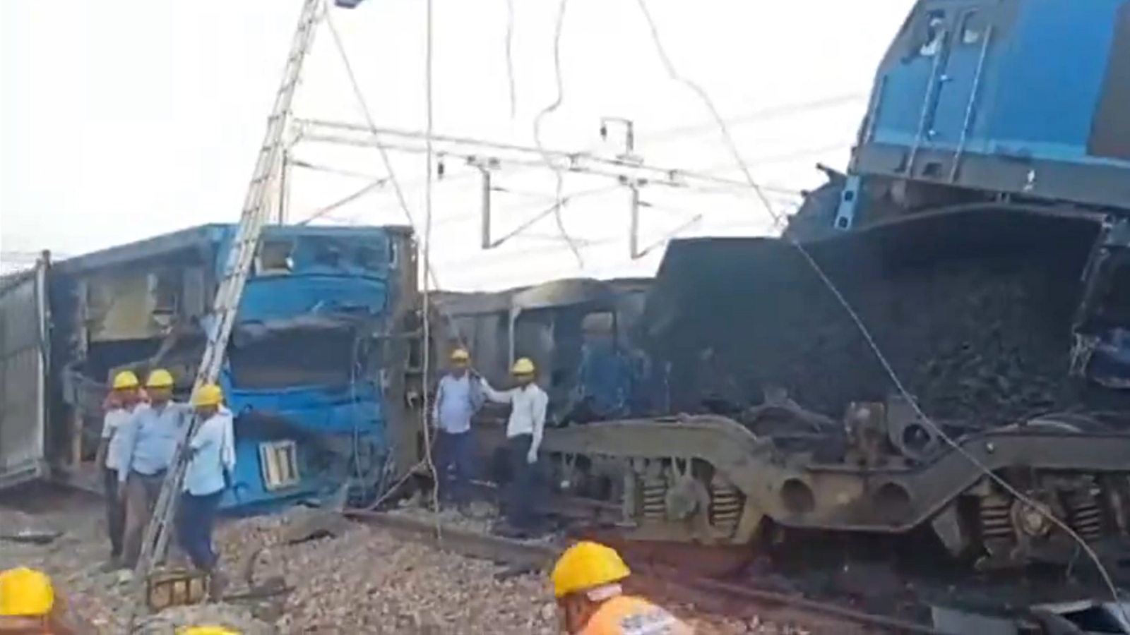 Goods trains collide in Punjab, loco pilots injured | Chandigarh News ...
