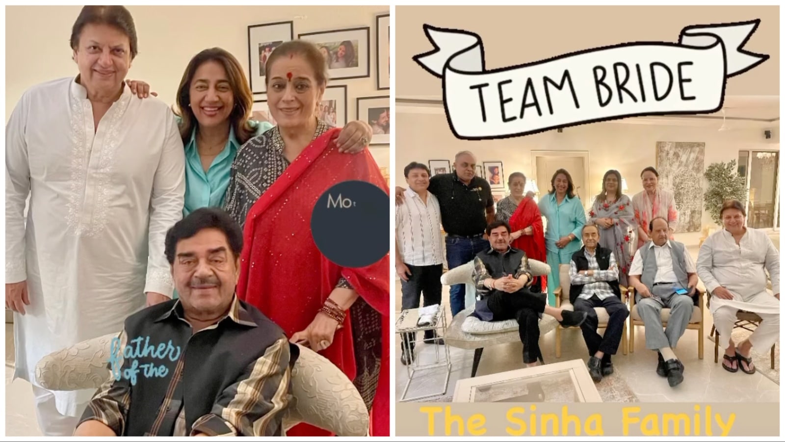 Shatrughan Sinha and Poonam Sinha beam with joy as they attend Sonakshi ...