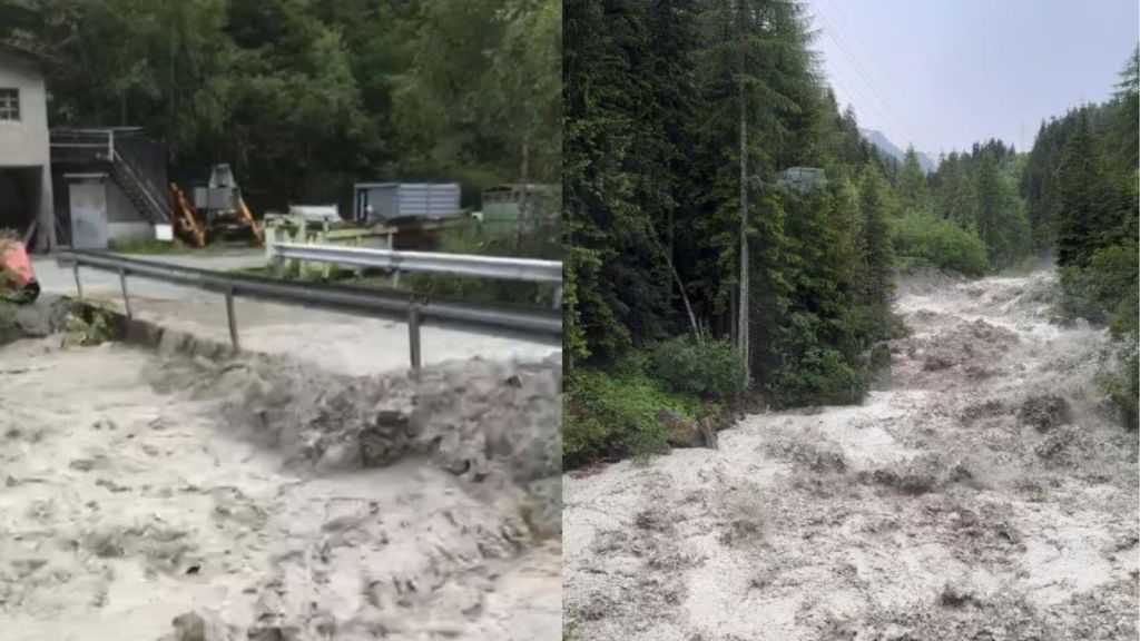 Storms in Switzerland cause flooding and a landslide that left at least ...