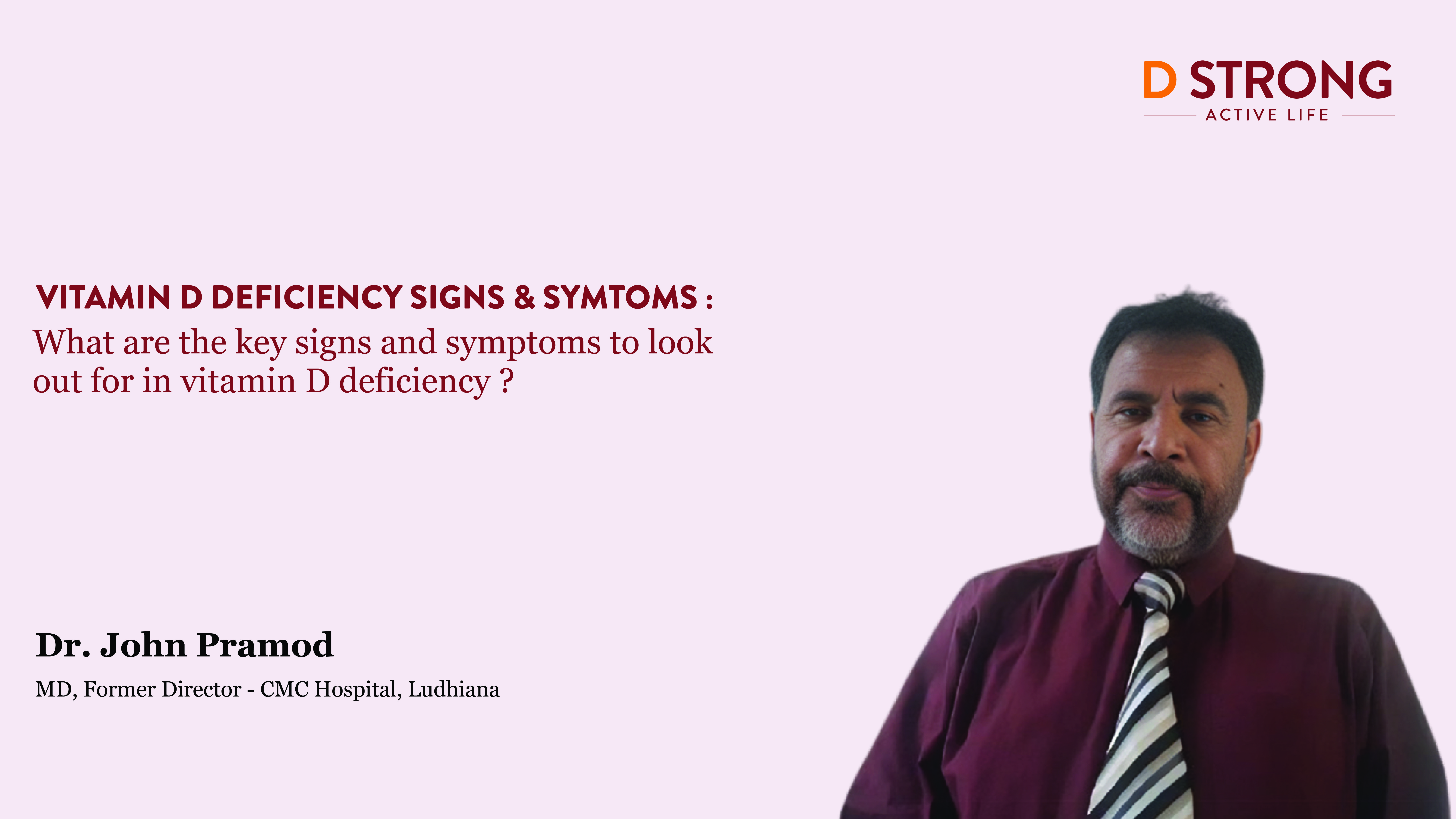 Dr john pramod addresses the lack of awareness surrounding vitamin d ...