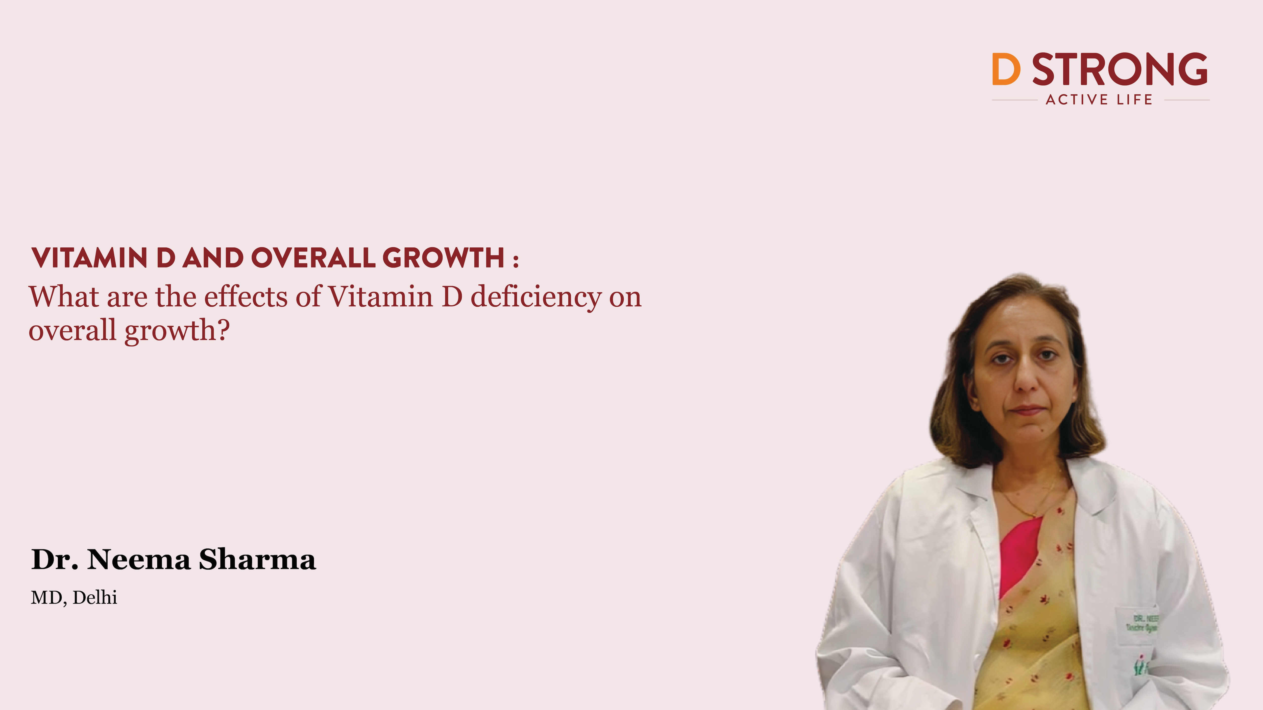 Dr neema sharma addresses the lack of awareness surrounding vitamin d ...