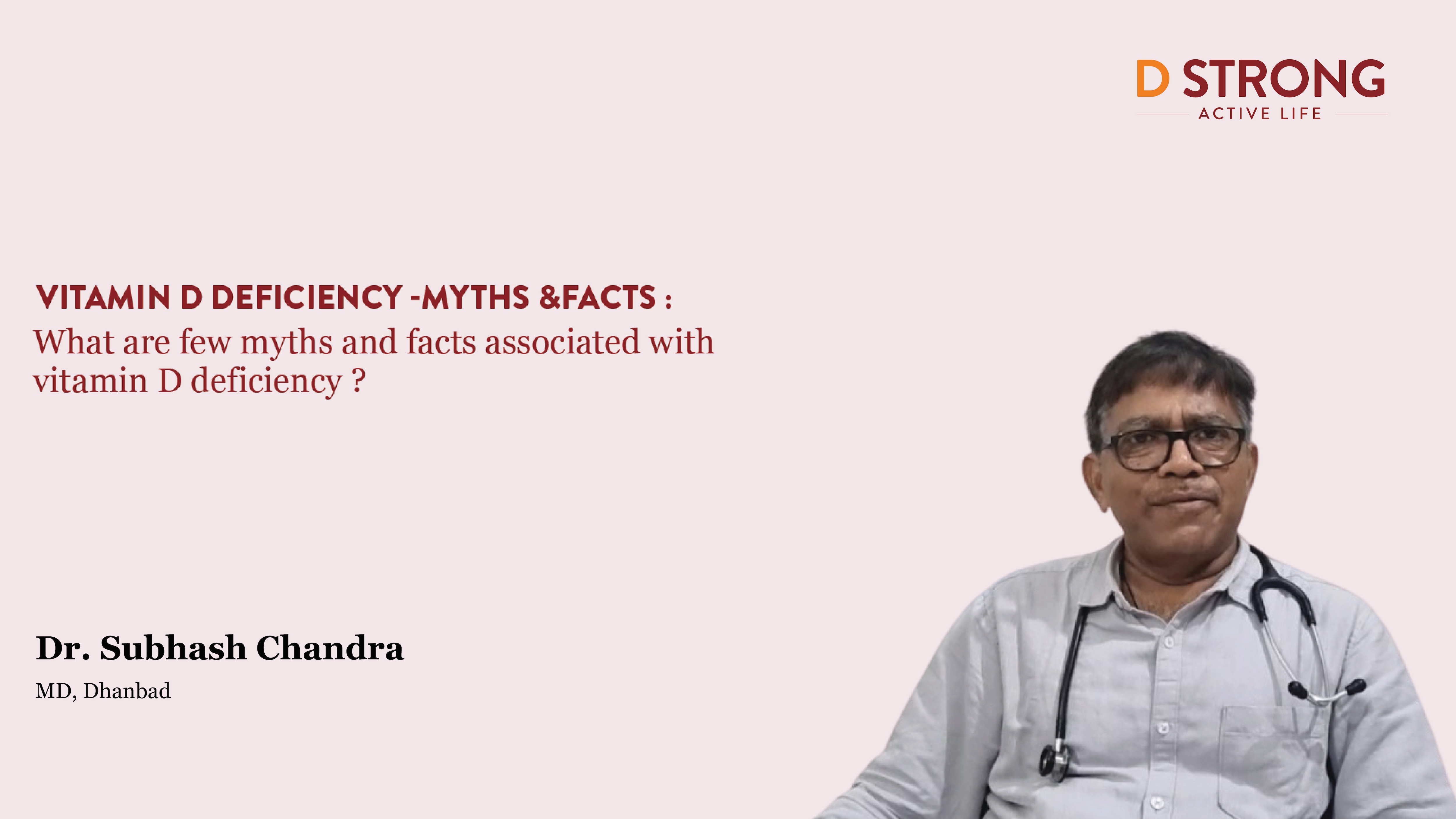 Dr subhash chandra addresses the lack of awareness surrounding vitamin ...