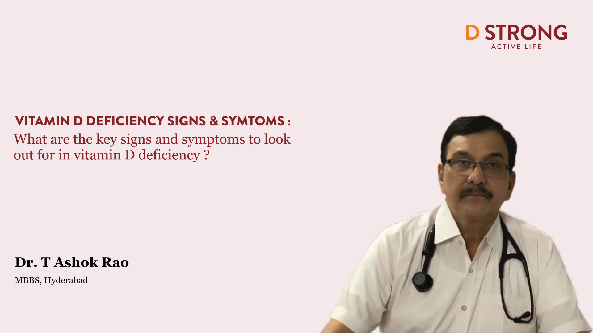 Dr t ashok rao addresses the lack of awareness surrounding vitamin d ...