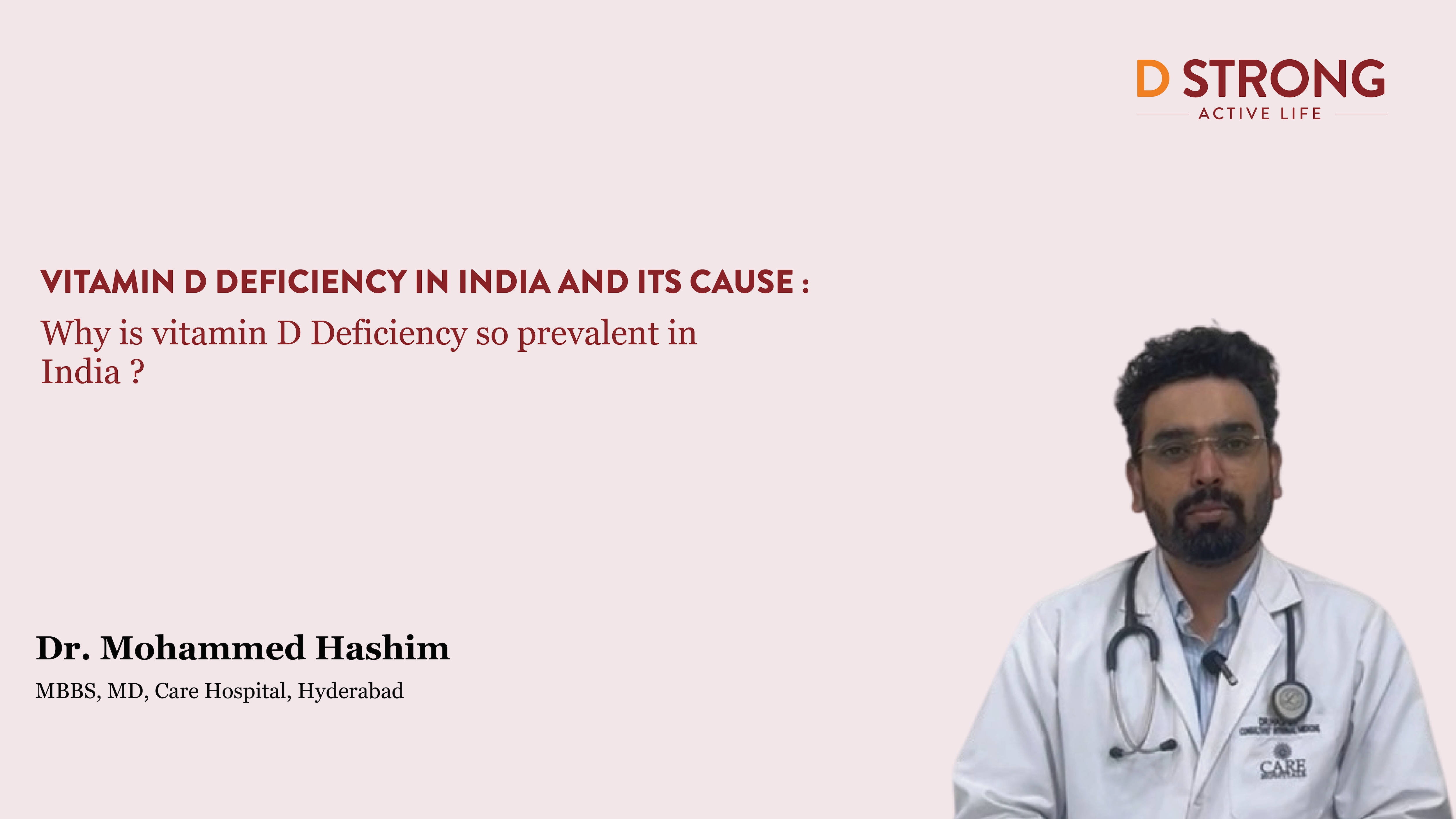 Dr mohammed hashim addresses the lack of awareness surrounding vitamin ...