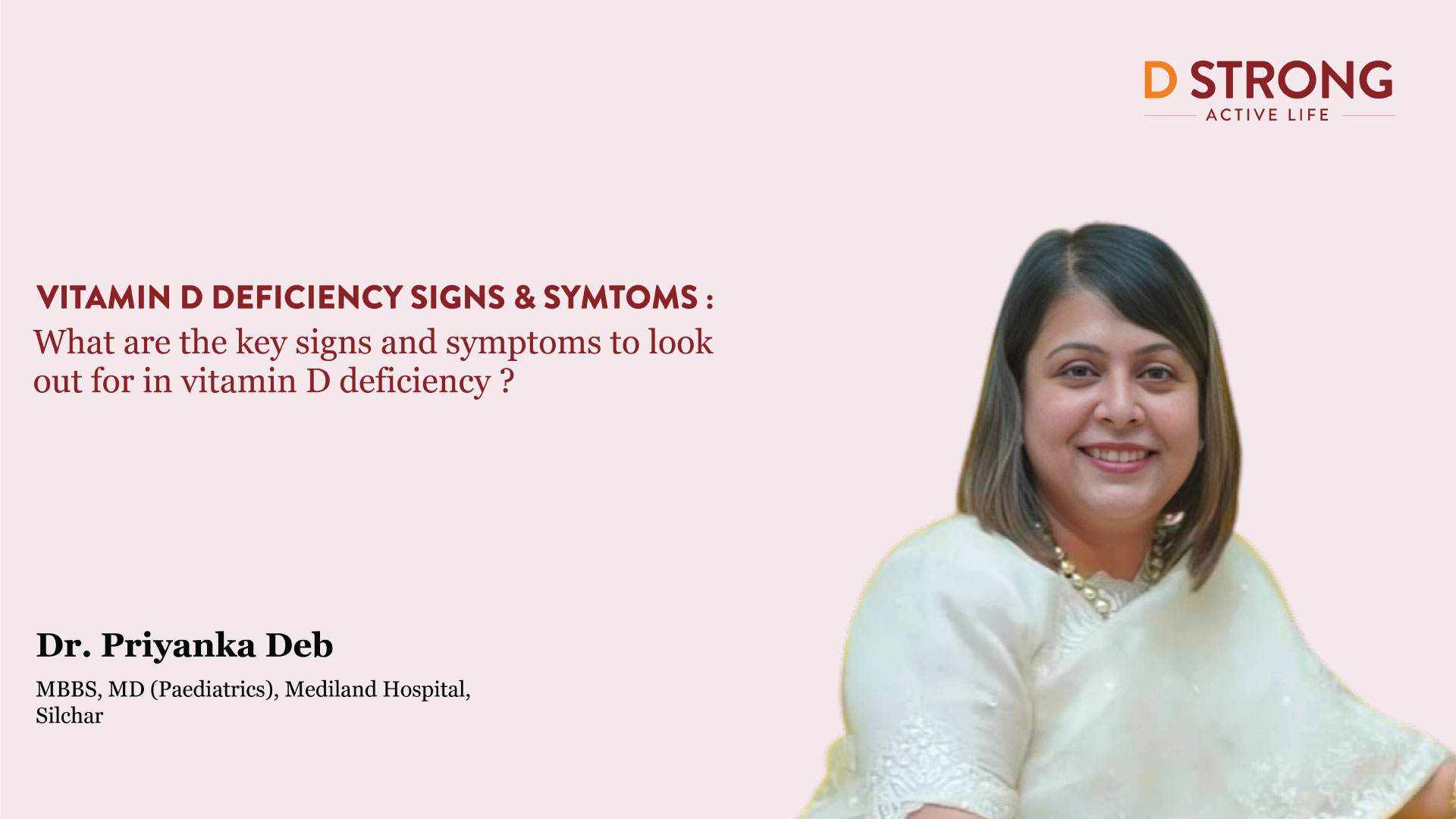 Dr priyanka deb addresses the lack of awareness surrounding vitamin d ...