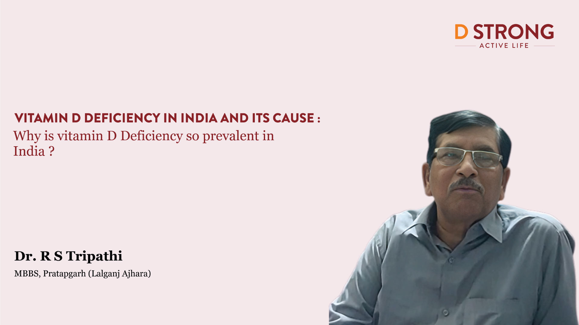 Dr r s tripathi addresses the lack of awareness surrounding vitamin d ...