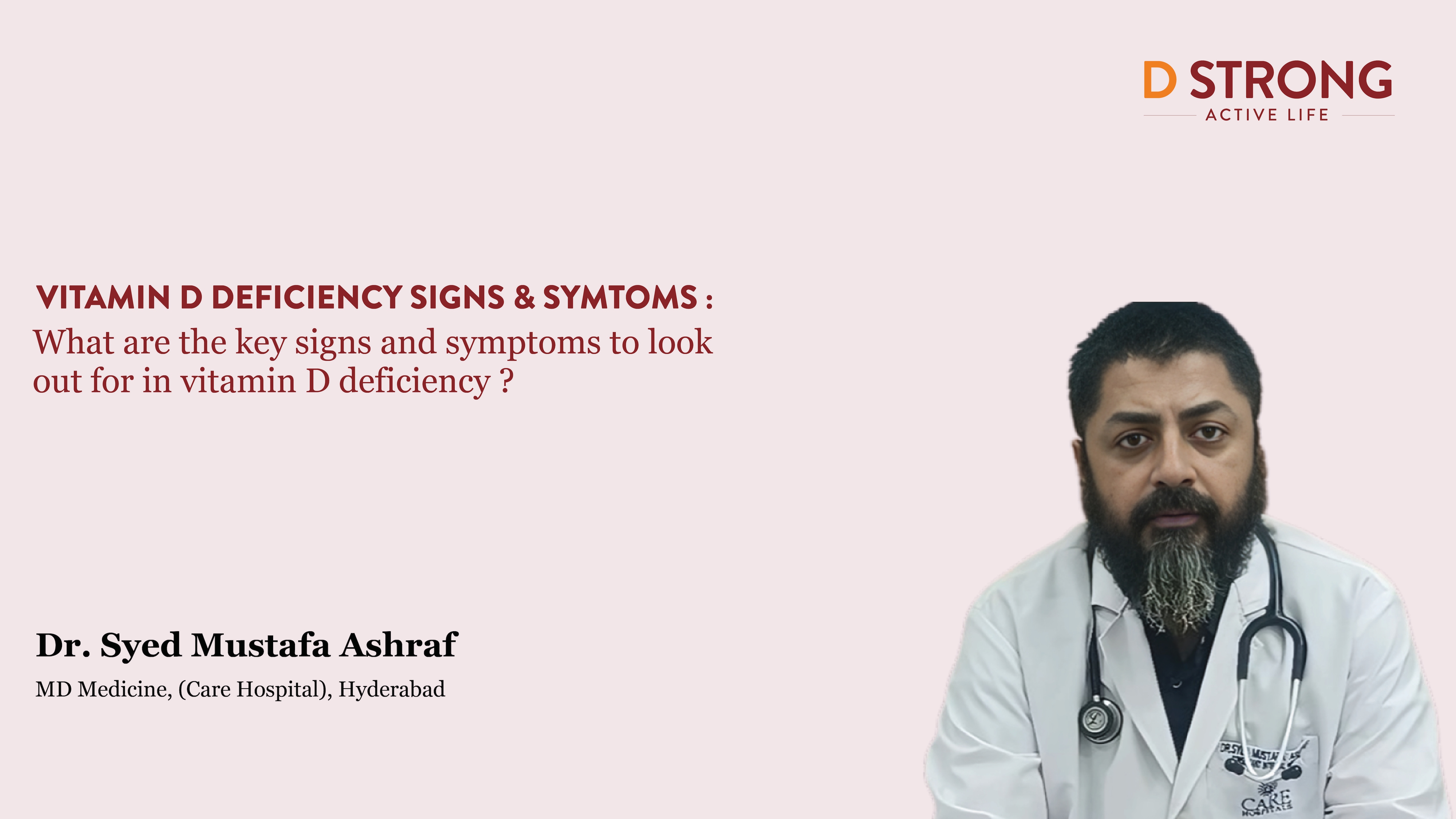 Dr syed mustafa ashraf addresses the lack of awareness surrounding ...