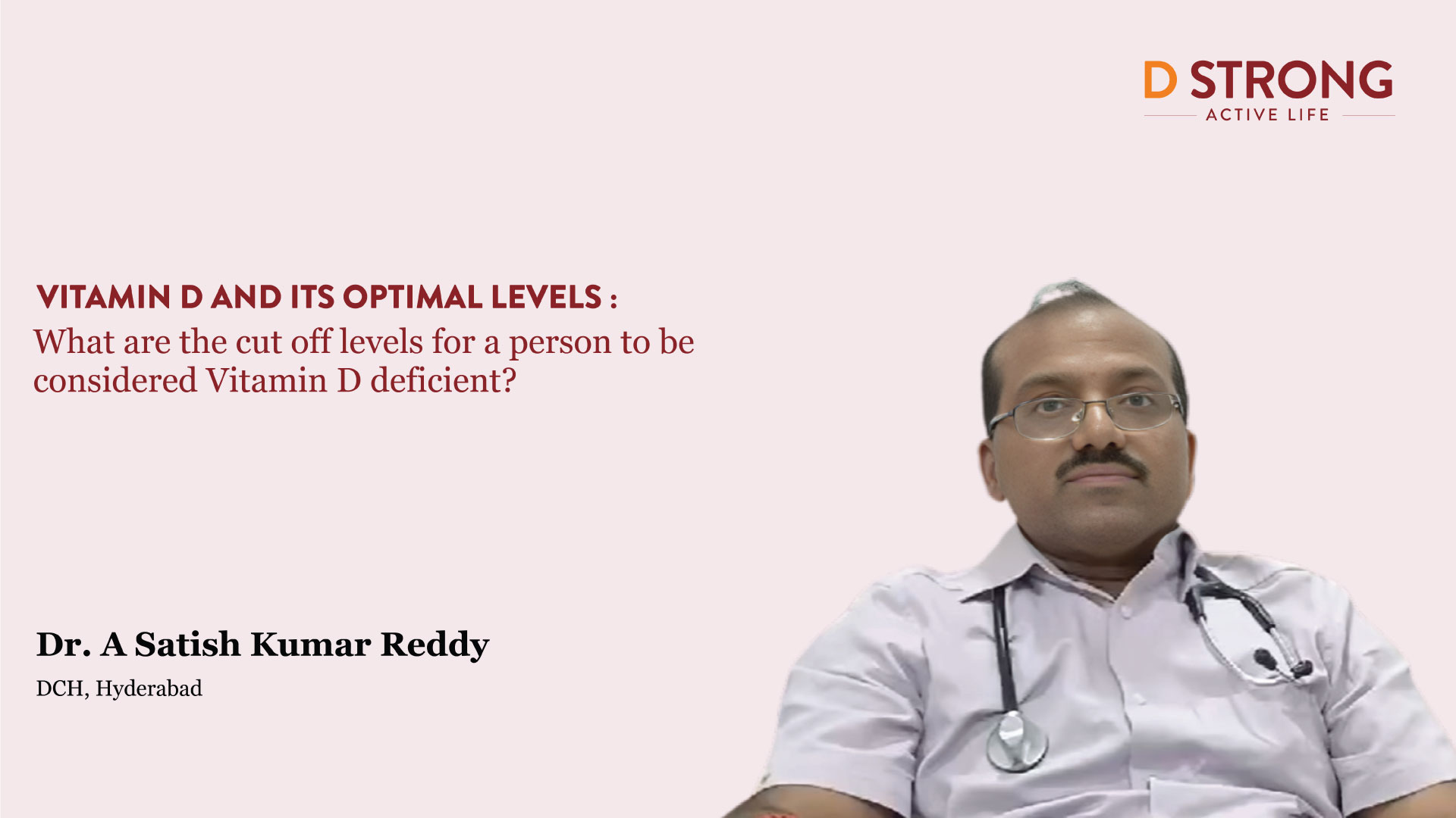 Dr a satish kumar reddy addresses the lack of awareness surrounding ...