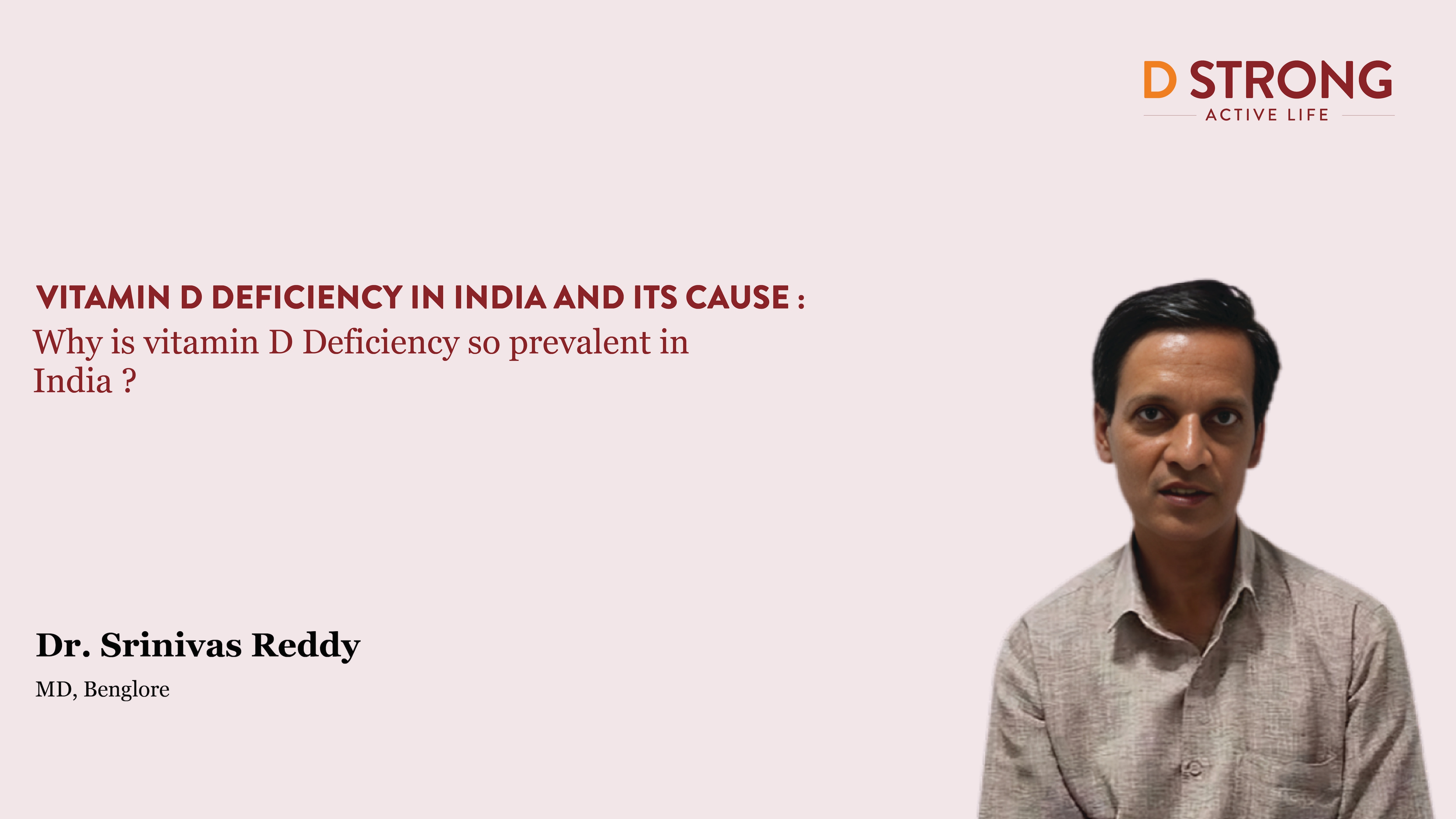 Dr srinivas reddy addresses the lack of awareness surrounding vitamin d ...