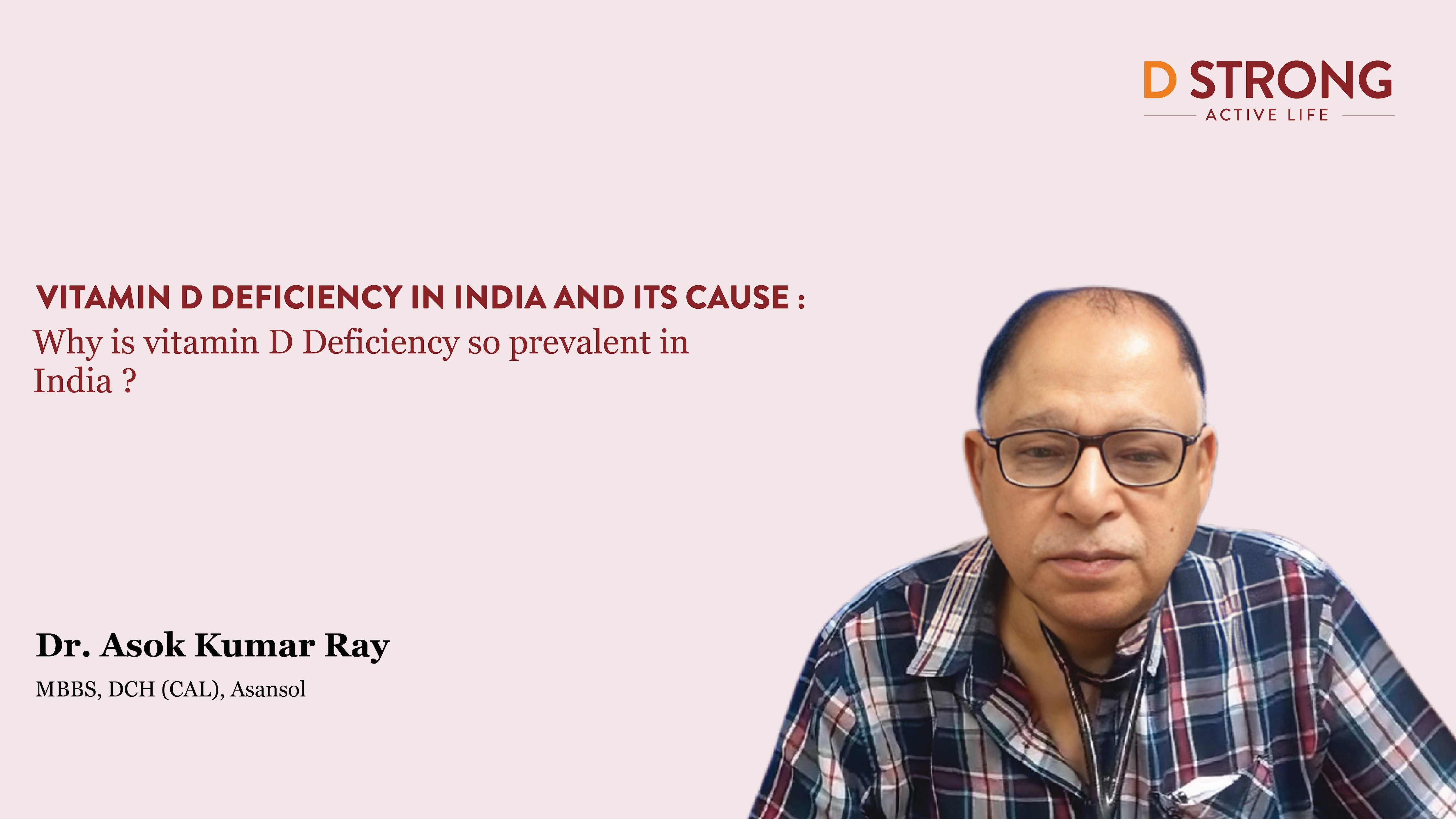 Dr asok kumar ray addresses the lack of awareness surrounding vitamin d ...