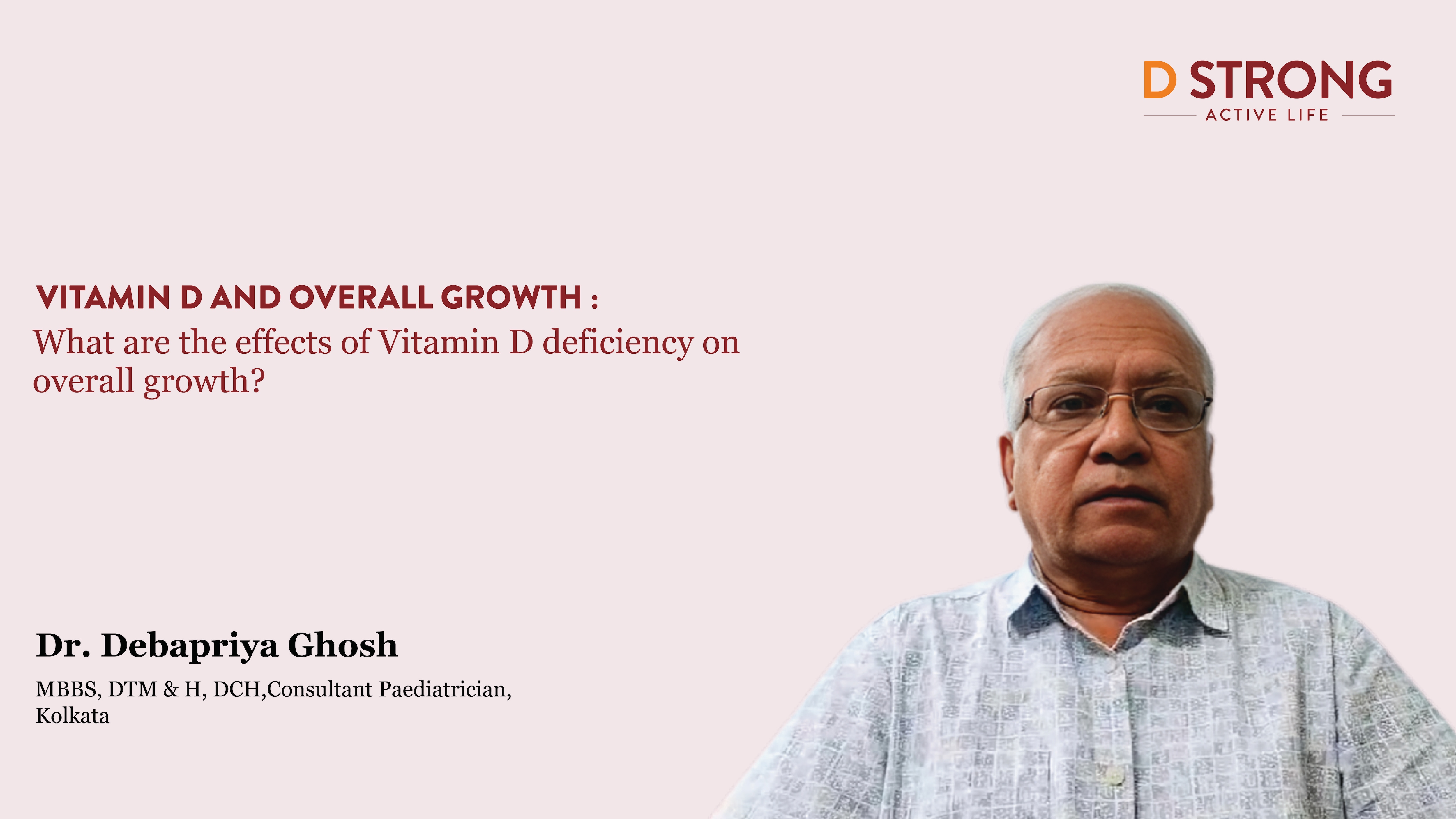 Dr debapriya ghosh addresses the lack of awareness surrounding vitamin ...