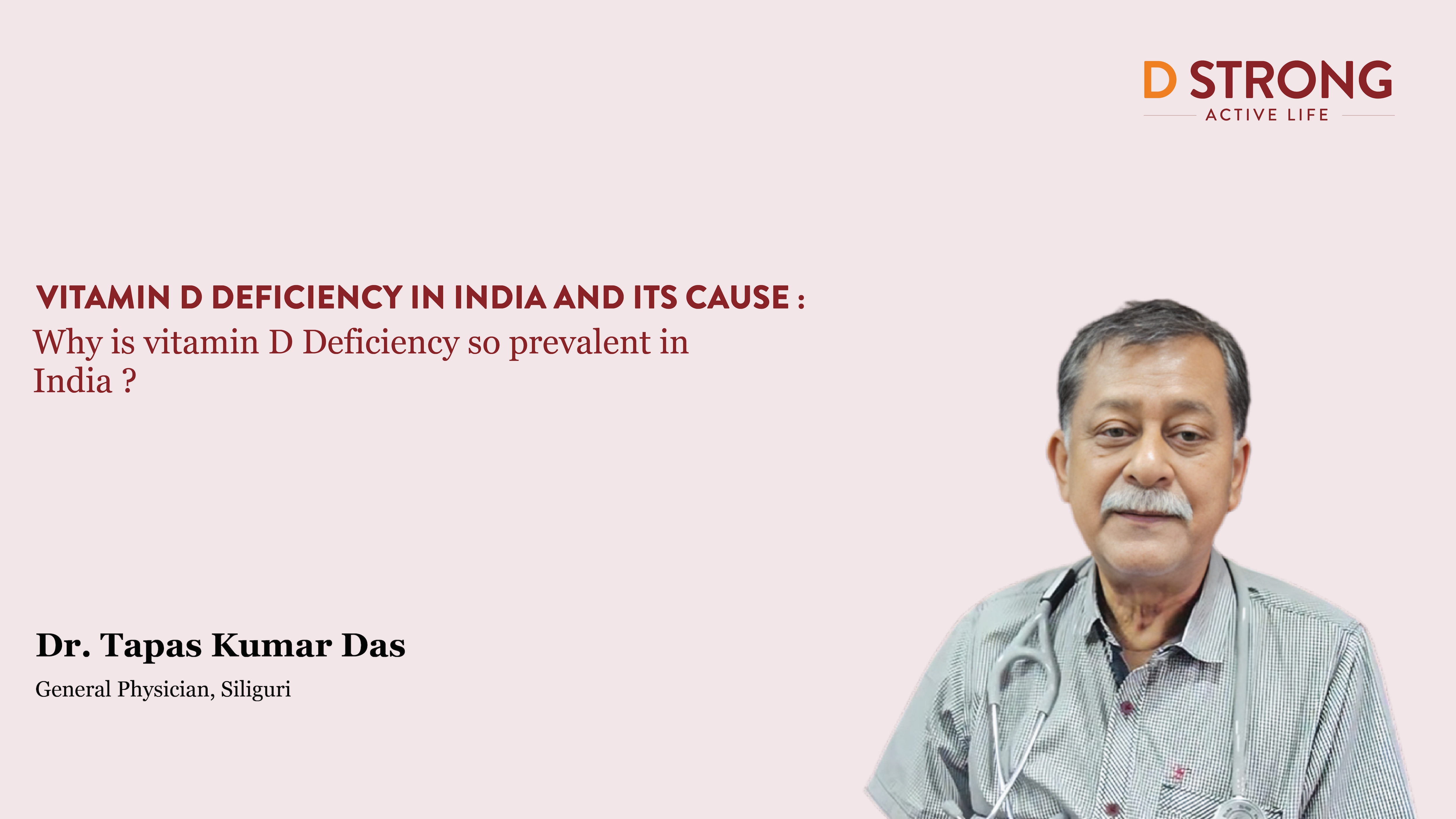Dr tapas kumar das addresses the lack of awareness surrounding vitamin d deficiency-The Indian ...